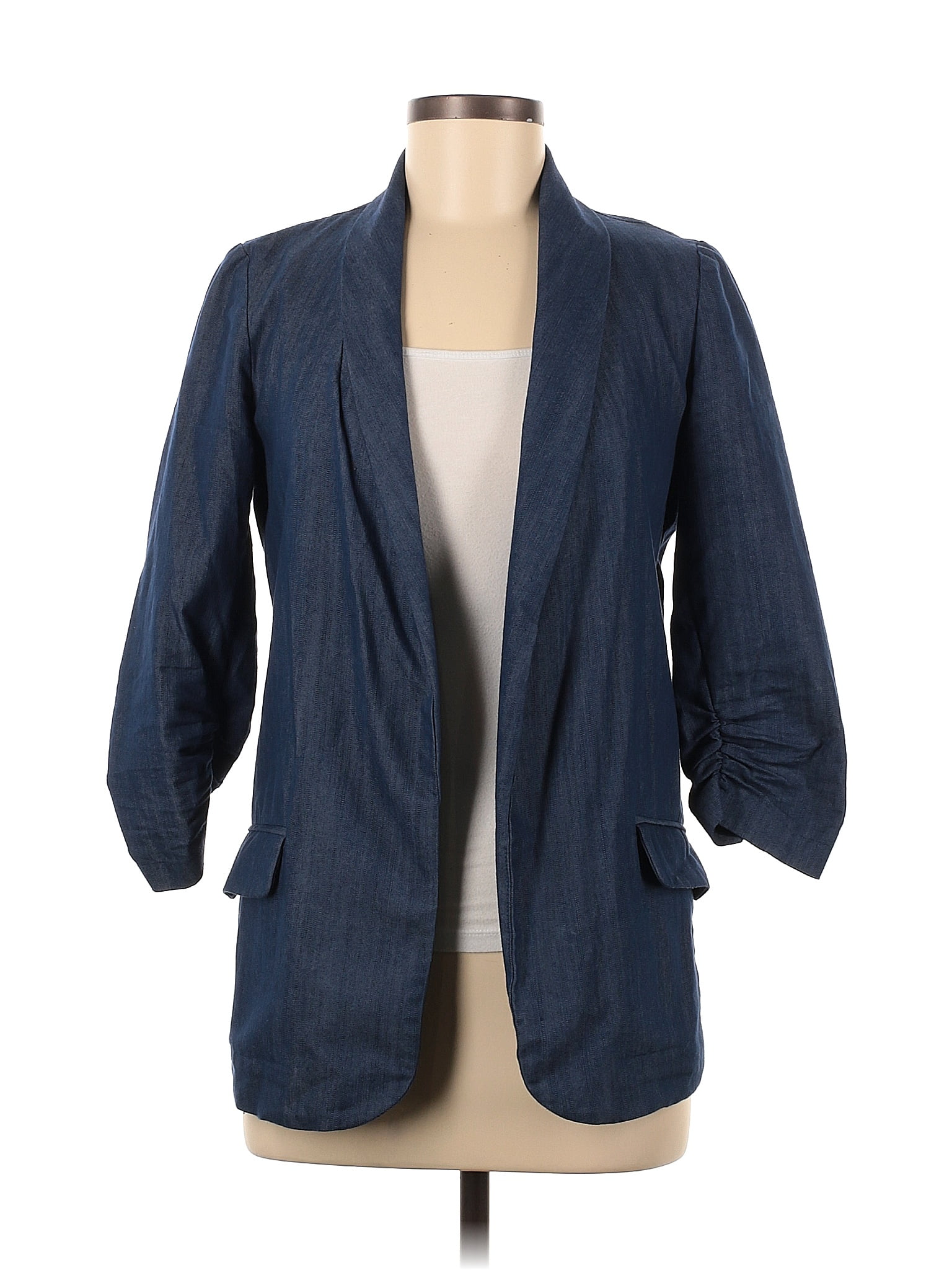 Sparkle & Fade Solid Navy Blue Jacket Size S - 64% off | thredUP