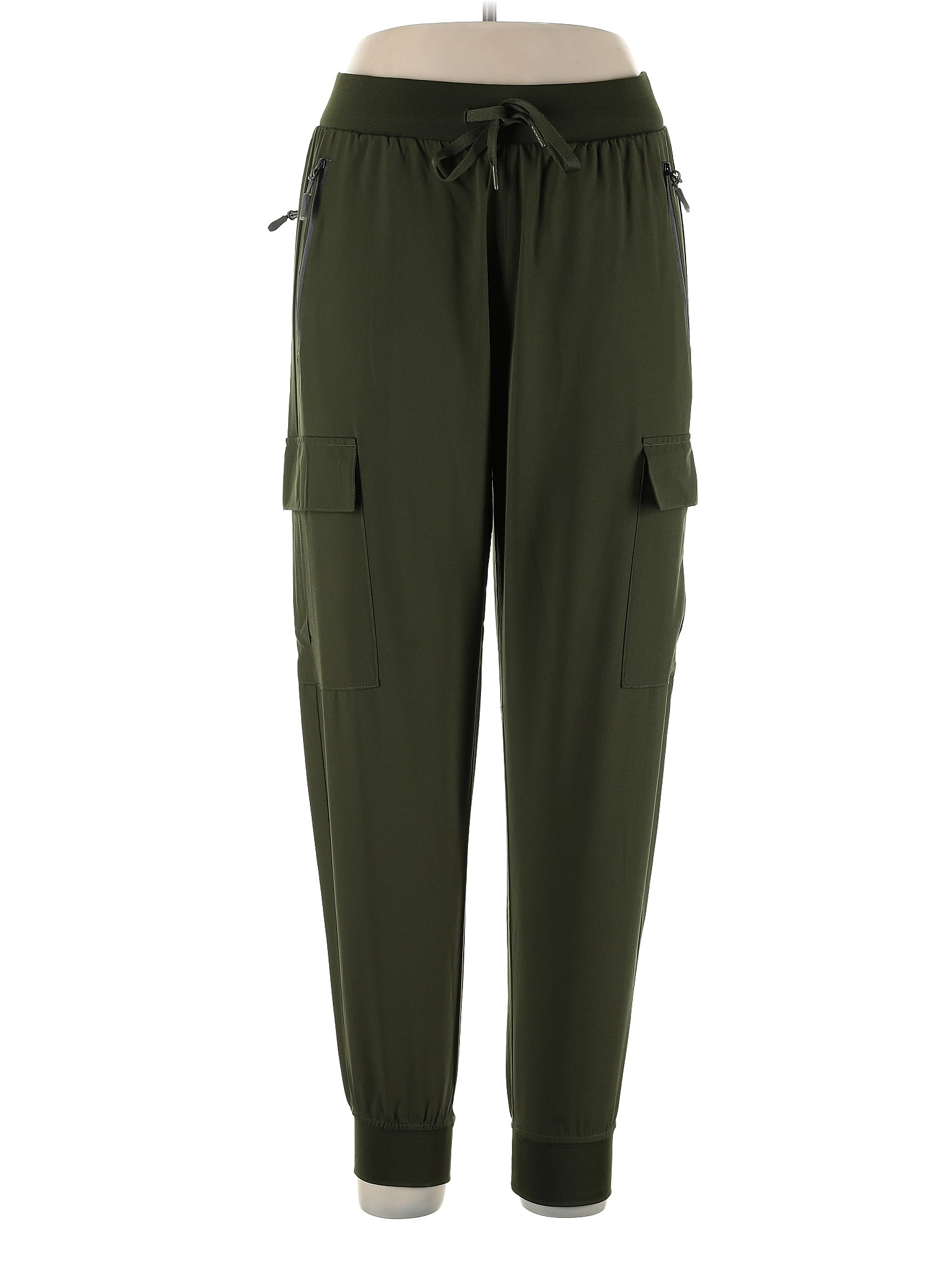Assorted Brands Solid Green Cargo Pants Size L 51 Off Thredup