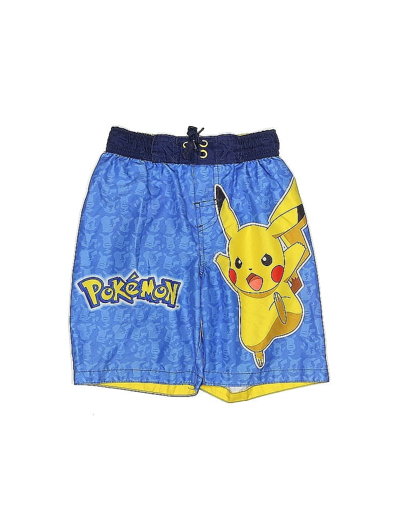 Pokemon 100% Polyester Blue Board Shorts Size 5 - 6 - 33% off | thredUP