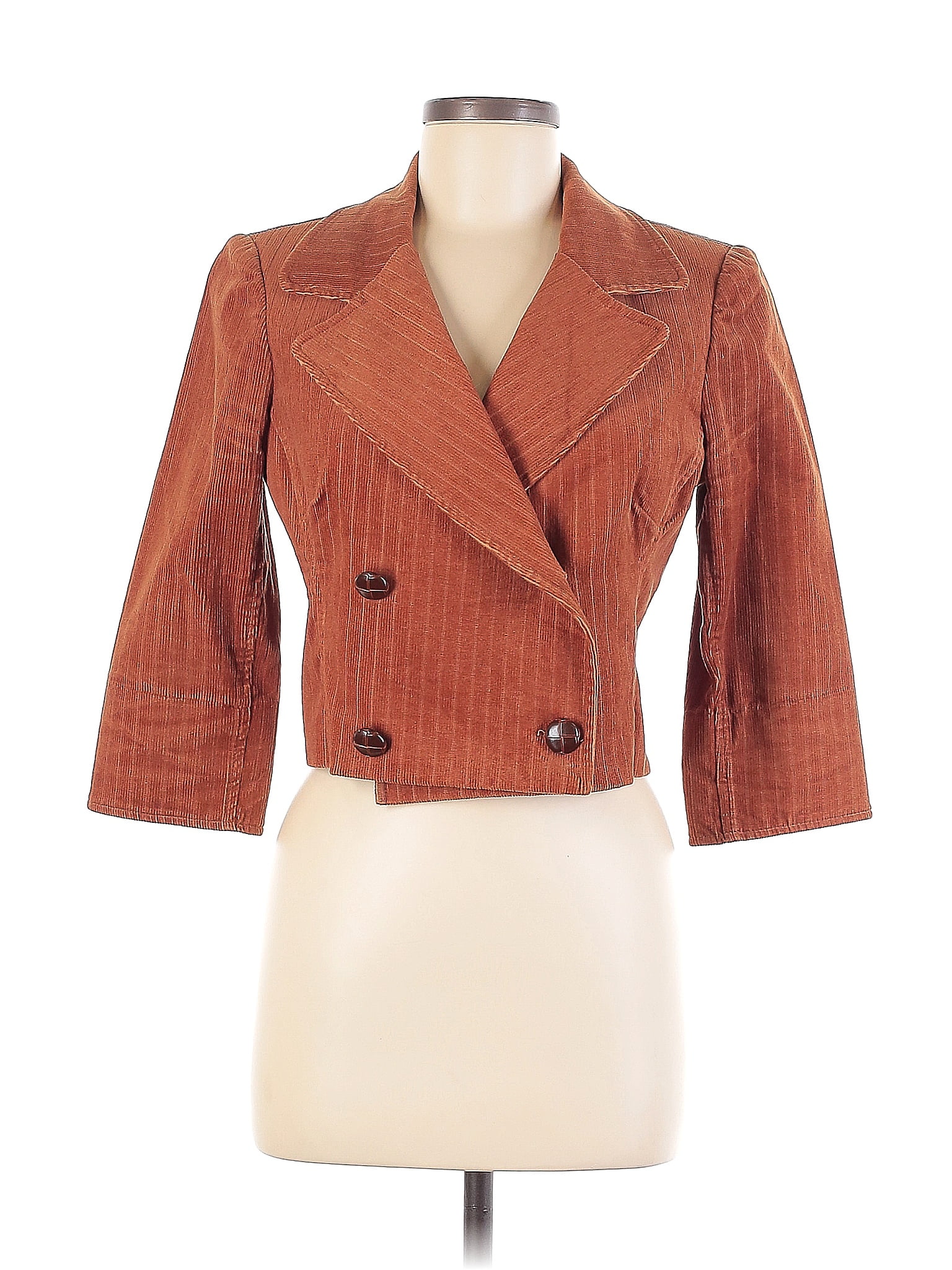 Zinc Solid Brown Jacket Size M - 56% off | thredUP