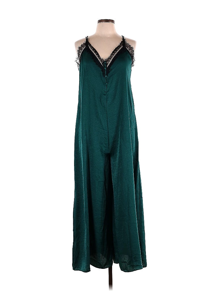 Zara 100 Polyester Solid Green Casual Dress Size L 34 Off Thredup