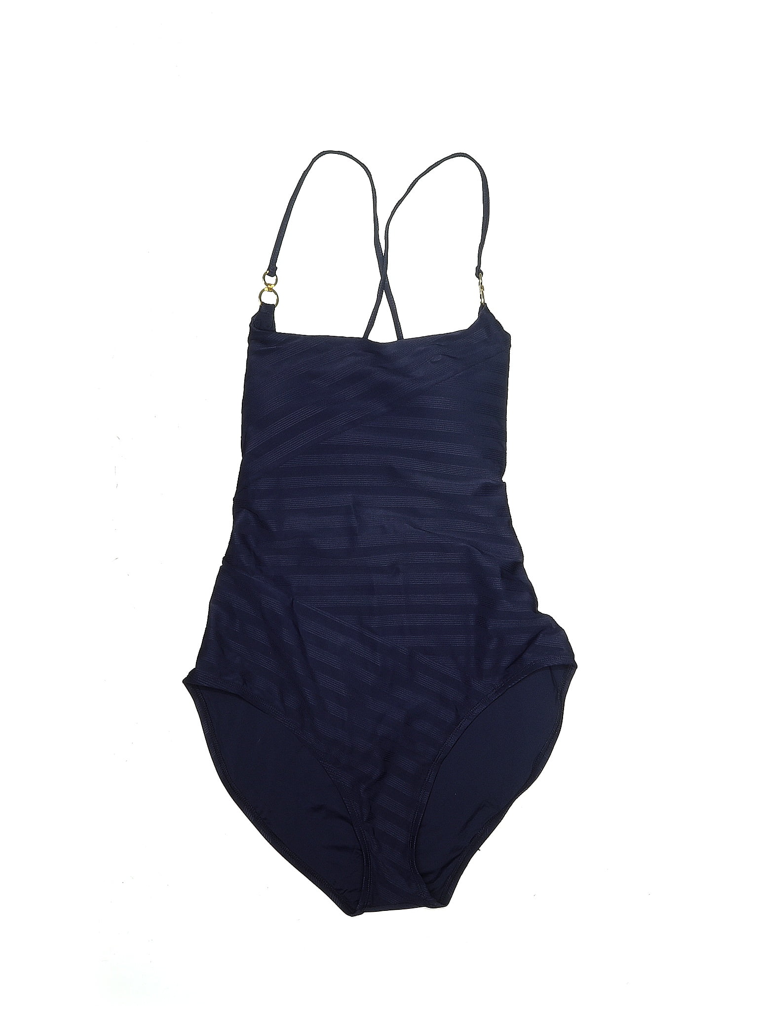 La Blanca Solid Navy Blue One Piece Swimsuit Size 14 50 Off Thredup