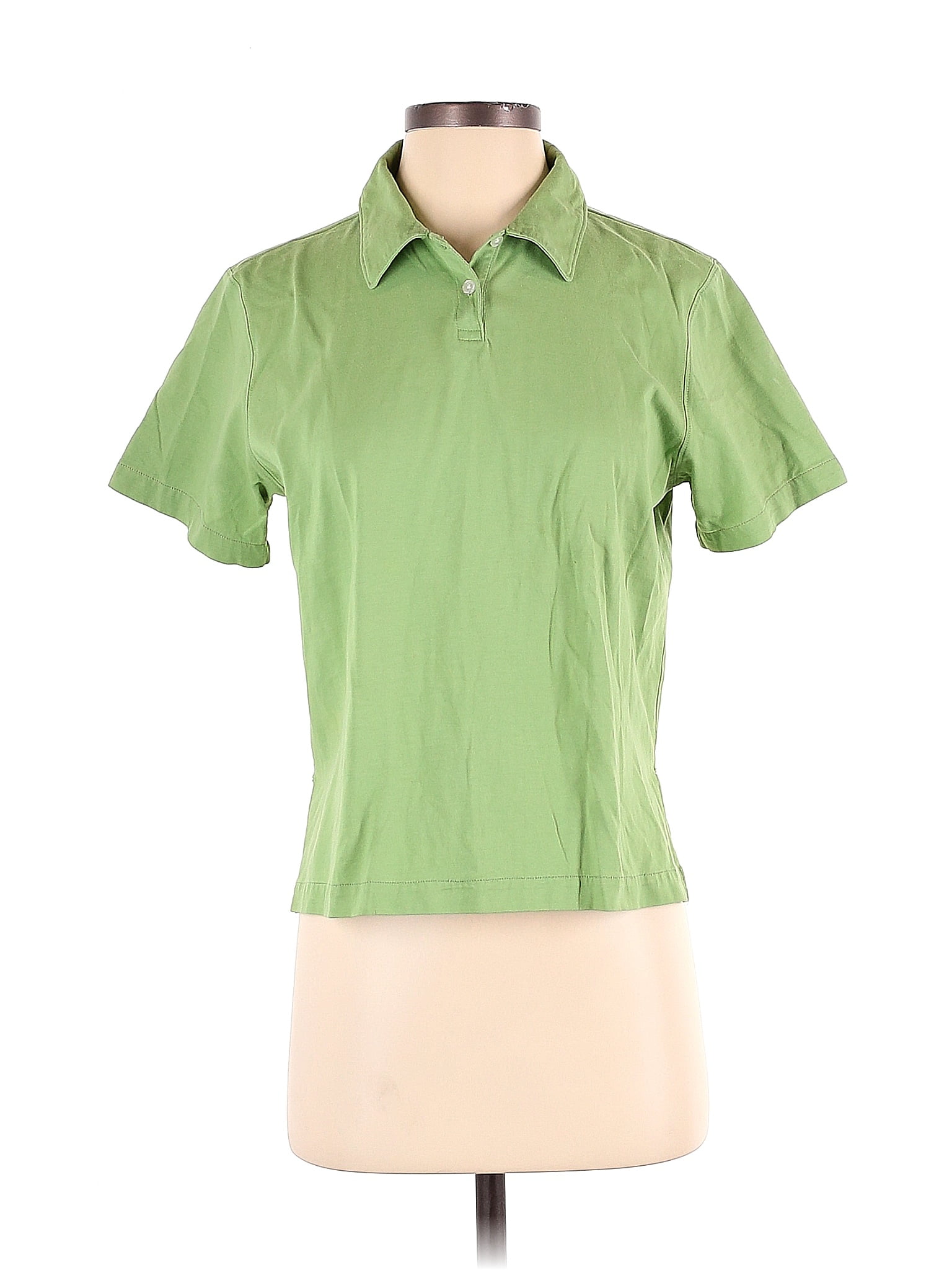 L L Bean 100 Cotton Green Short Sleeve Polo Size S 60 Off Thredup