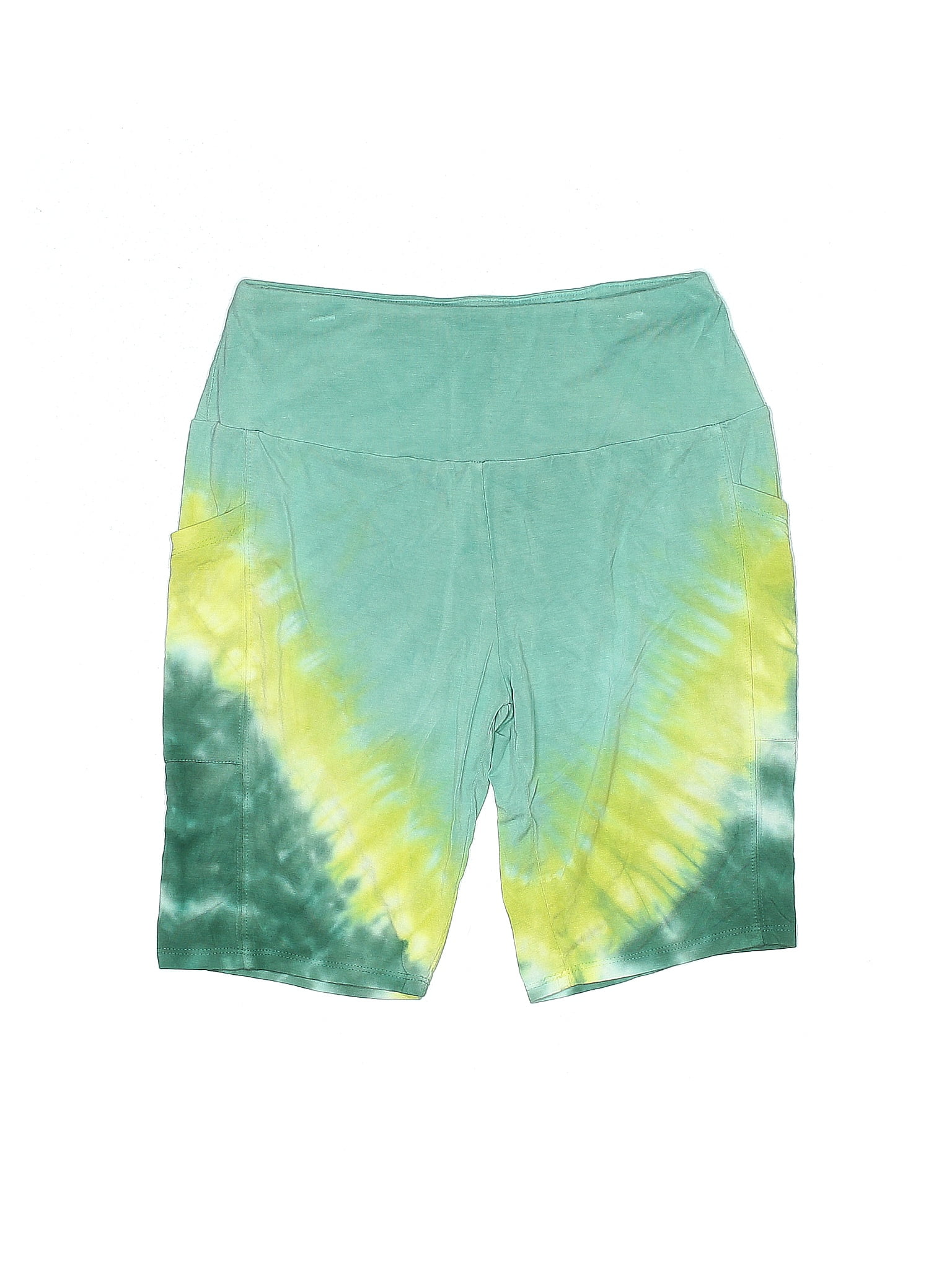 Walmart Color Block Tie-dye Green Shorts Size XS - 46% off | thredUP