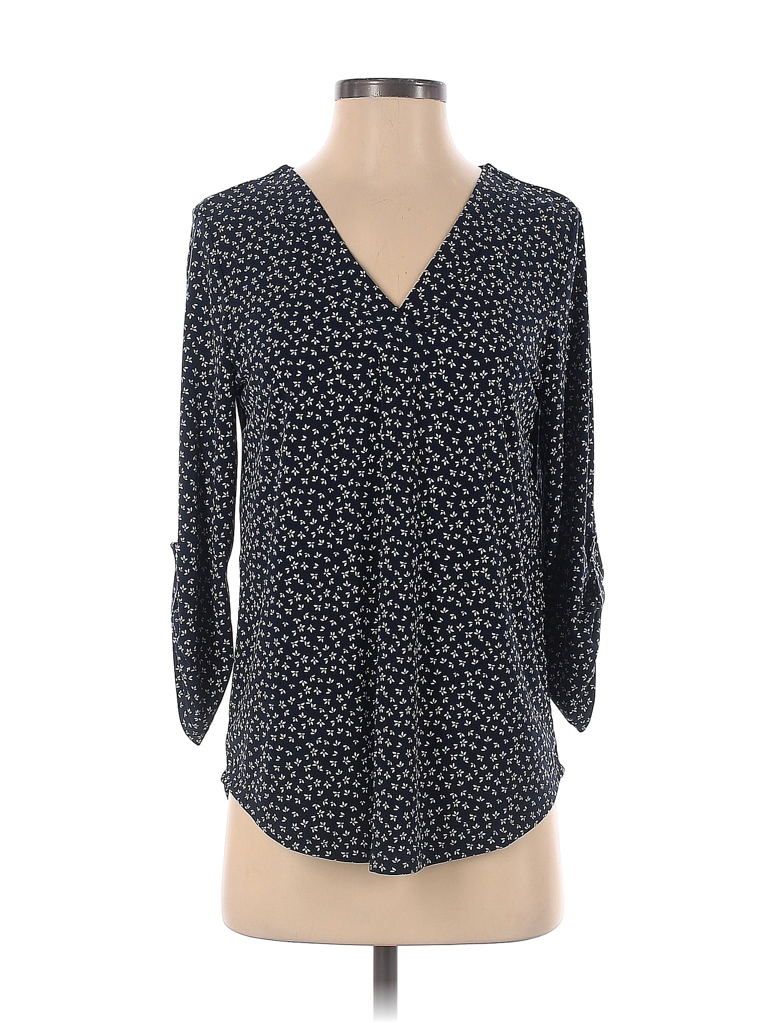 41hawthorn Polka Dots Black Long Sleeve Blouse Size M 66 Off Thredup