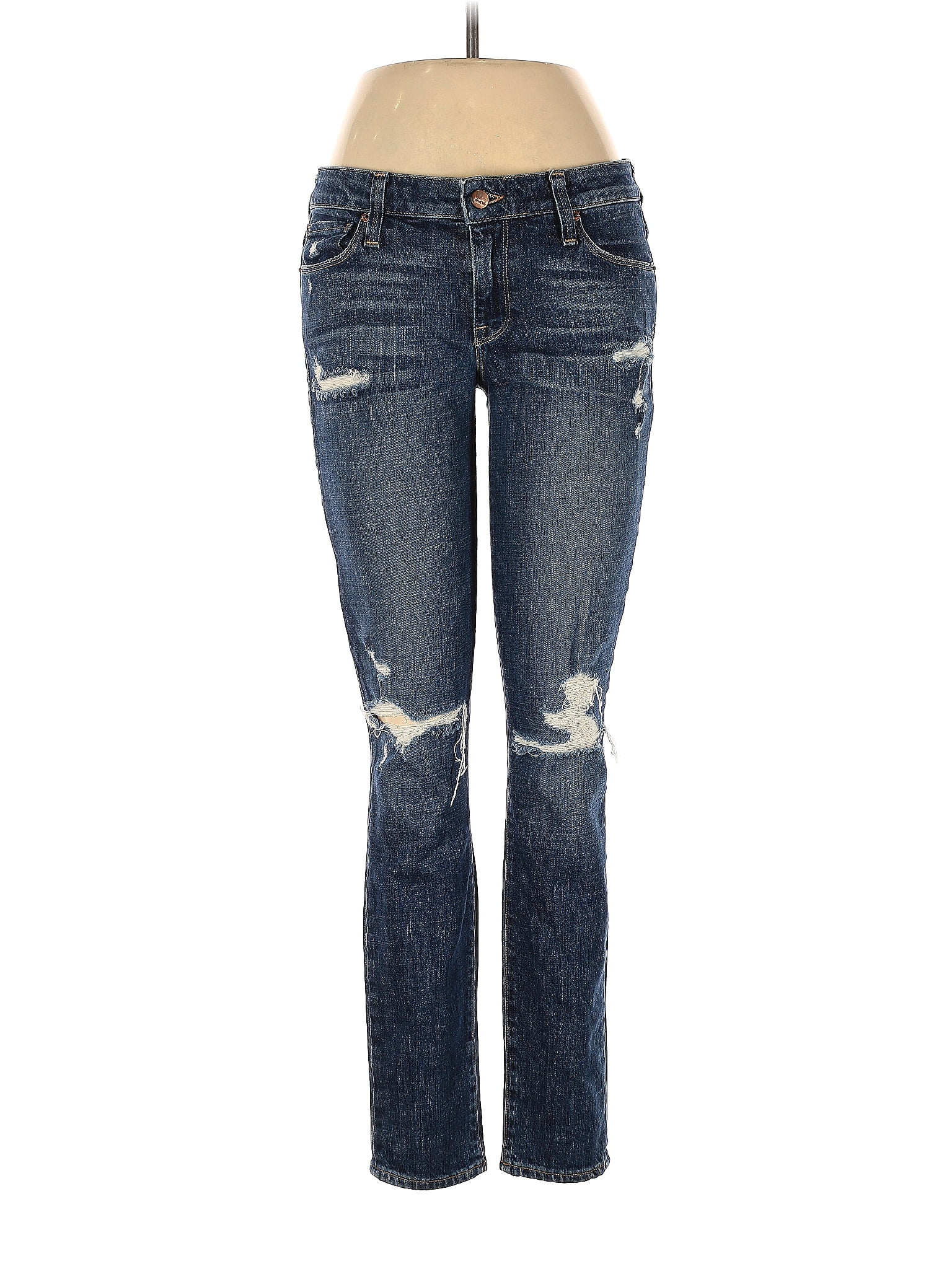 Genetic Denim Solid Blue Jeans 28 Waist - 83% off | thredUP