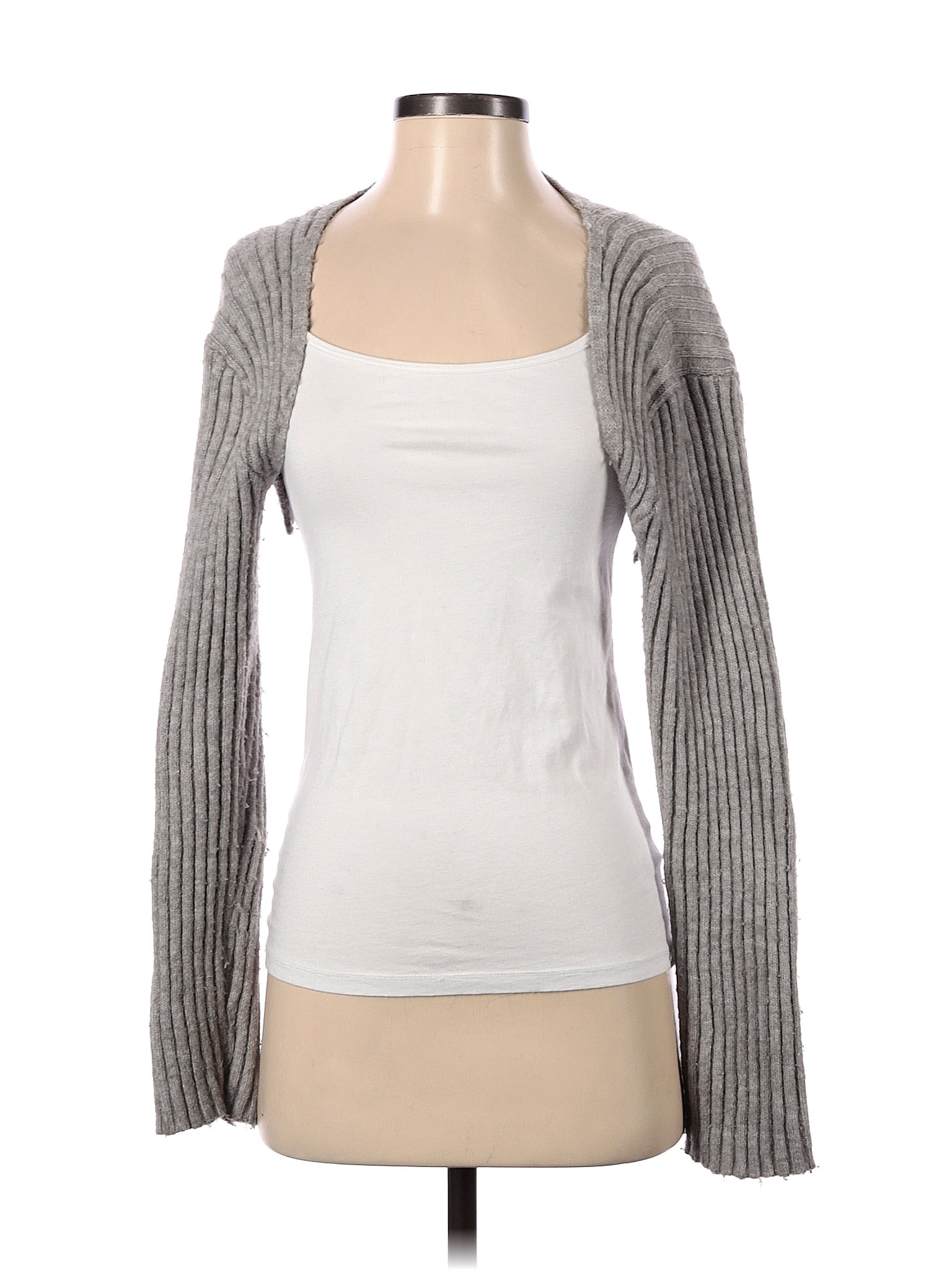 Princess Polly Color Block Solid Gray Shrug Size XS - 64% off | thredUP