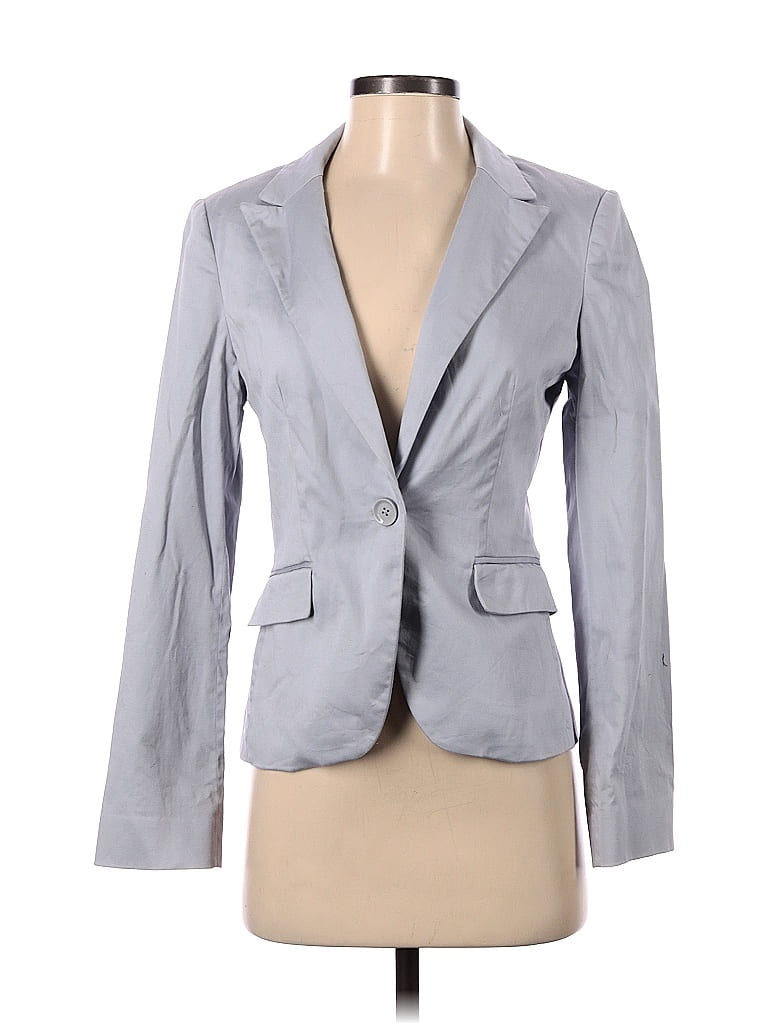 Express Outlet Solid Gray Blazer Size 4 - 56% off | thredUP