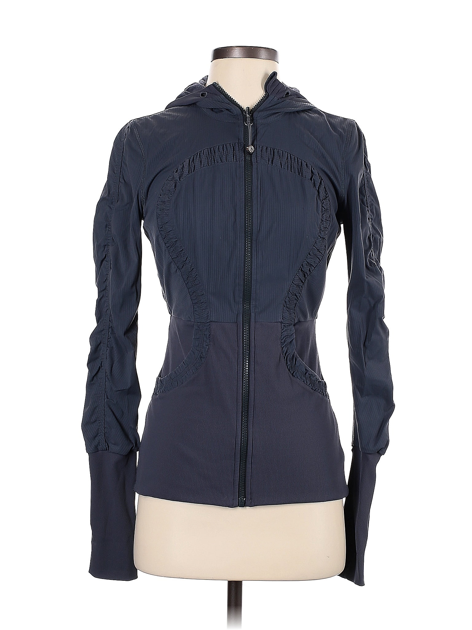 Lululemon Athletica Solid Blue Track Jacket Size 6 - 53% off | thredUP