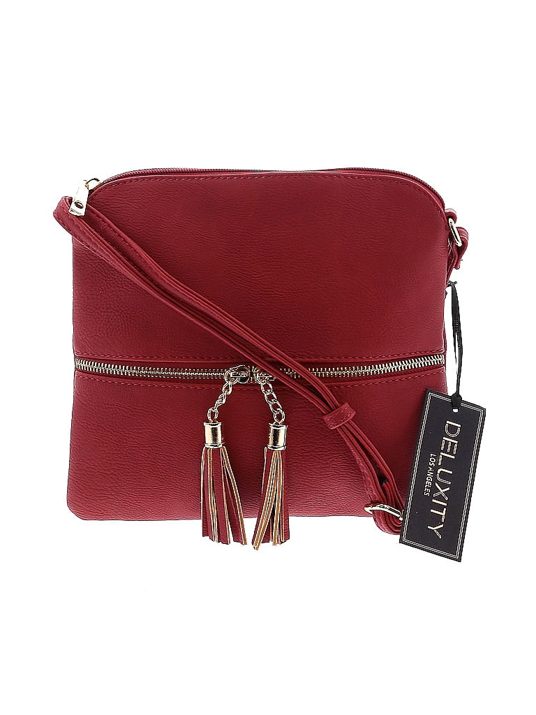 Deluxity Solid Maroon Burgundy Crossbody Bag One Size - 52% off | thredUP