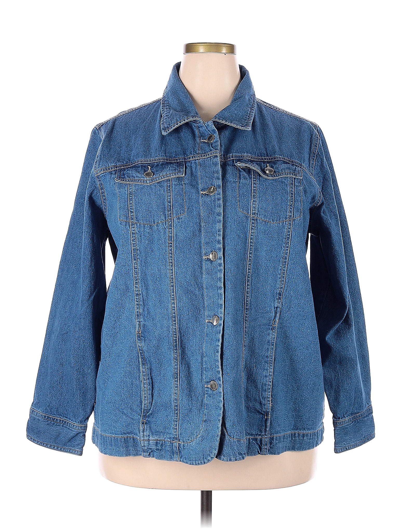 Assorted Brands 100 Cotton Blue Denim Jacket Size 2x Plus 48 Off