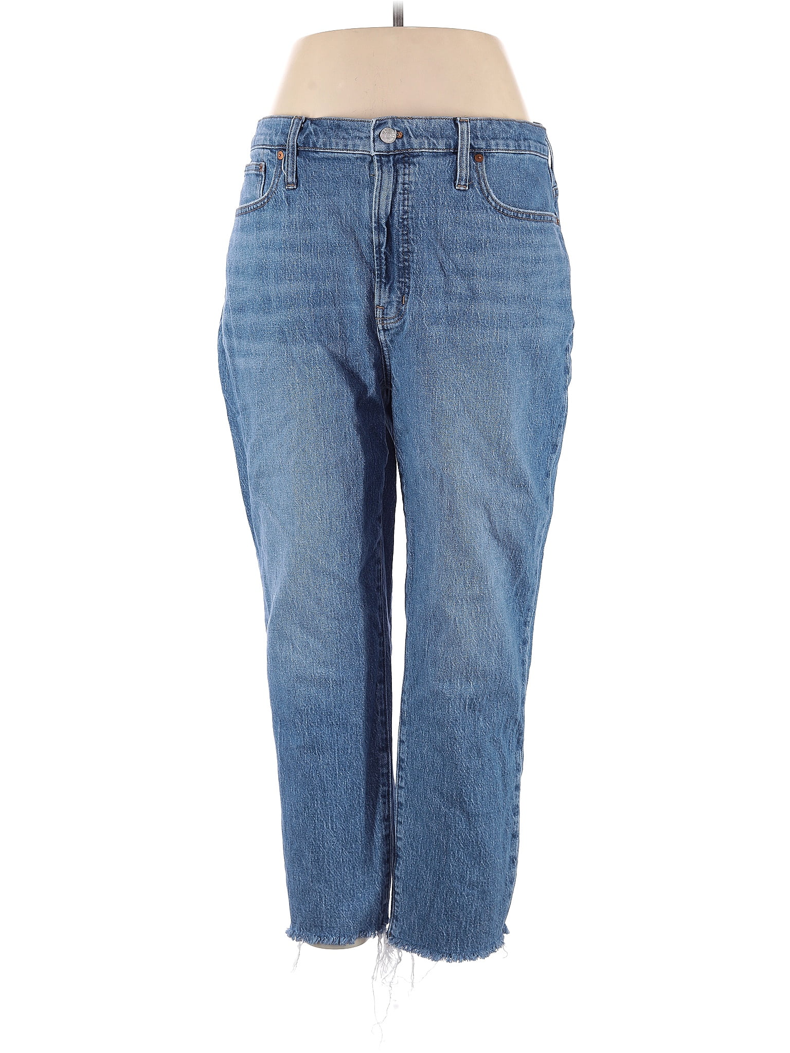 Madewell Solid Blue Jeans 33 Waist - 69% off | ThredUp