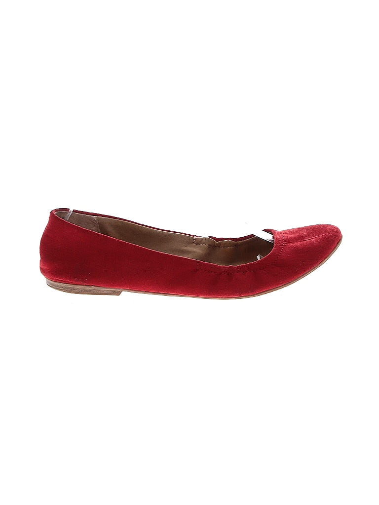 Violet & Red Solid Maroon Red Flats Size 8 - 62% off | thredUP