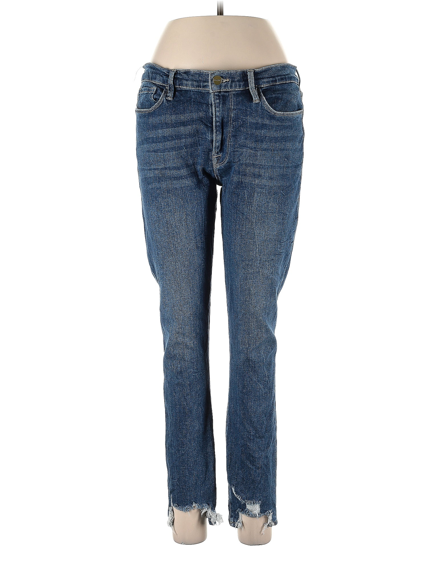 FRAME Solid Blue Jeans 31 Waist - 78% off | thredUP