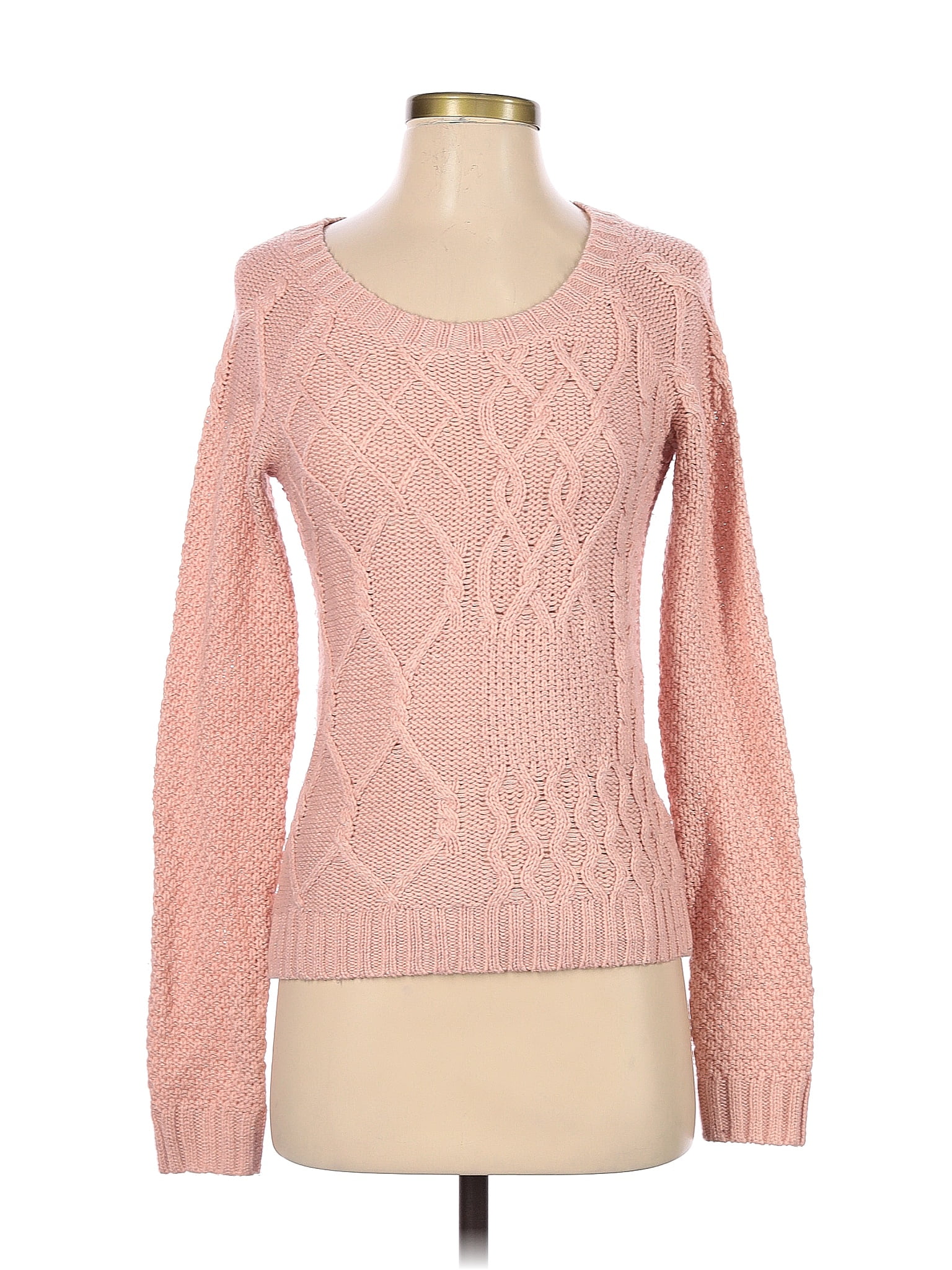 Mossimo Supply Co. Color Block Solid Pink Pullover Sweater Size XS - 56 ...