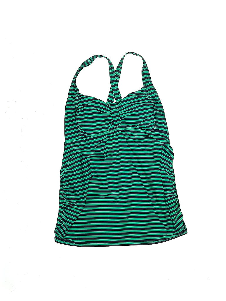Beach Bump By Motherhood 100% Cotton Stripes Multi Color Green Swimsuit ...