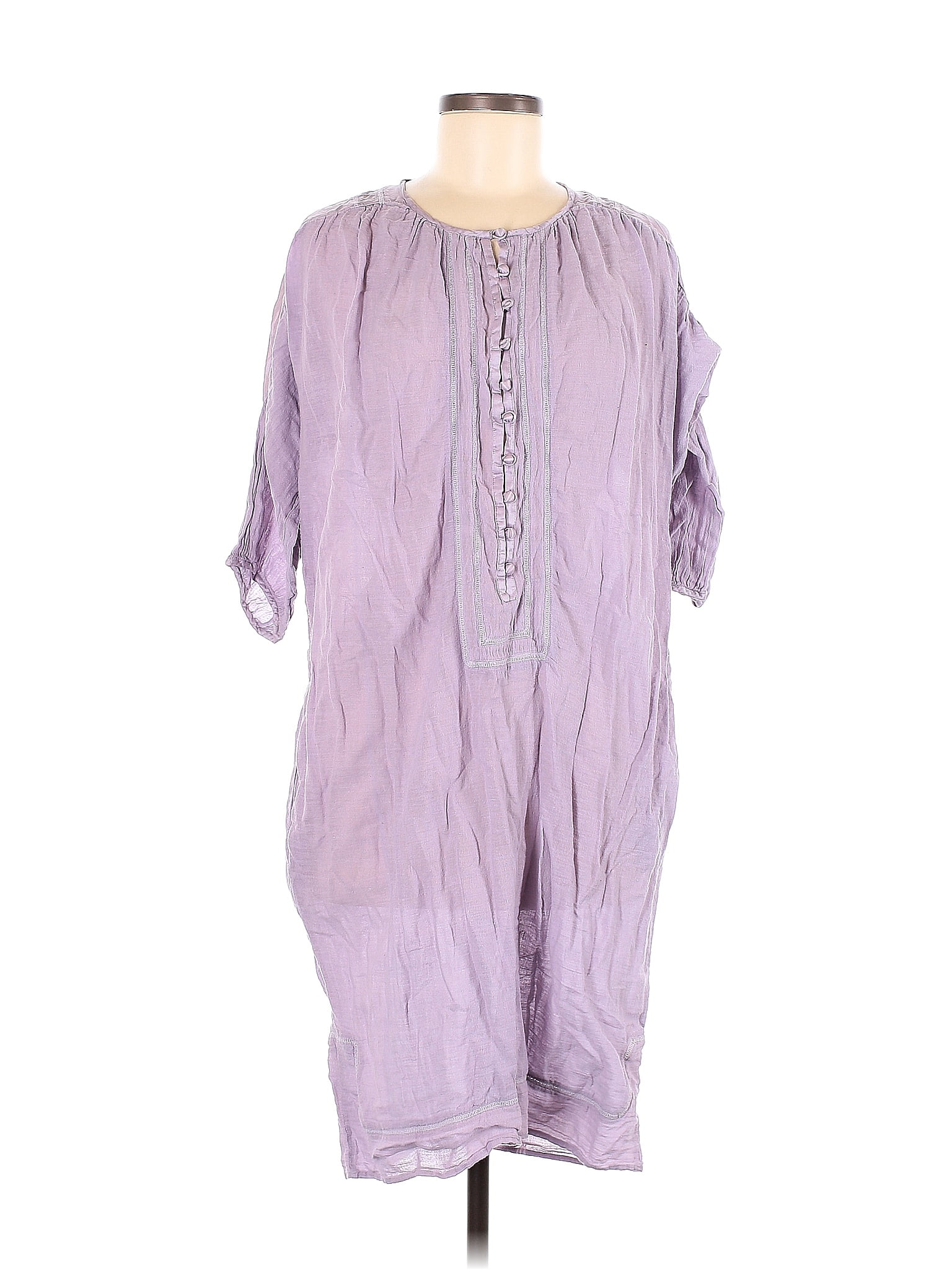 Day Birger Et Mikkelsen 100 Cotton Solid Lavender Purple Casual Dress