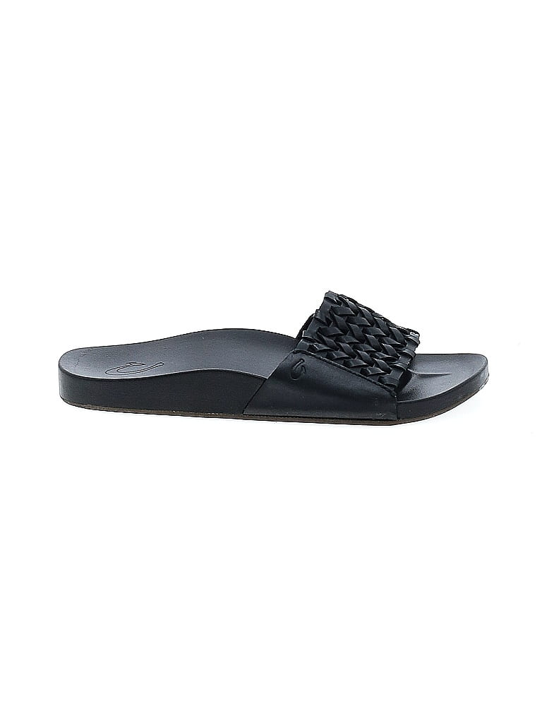 OluKai Solid Black Sandals Size 6 - 63% off | thredUP