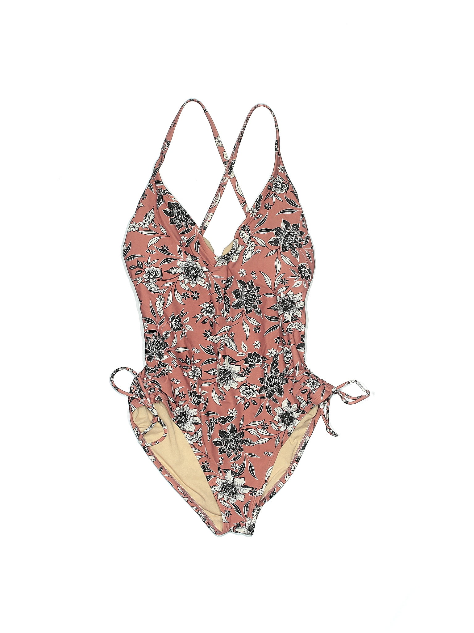 Kona Sol Multi Color Brown One Piece Swimsuit Size M - 34% off | thredUP