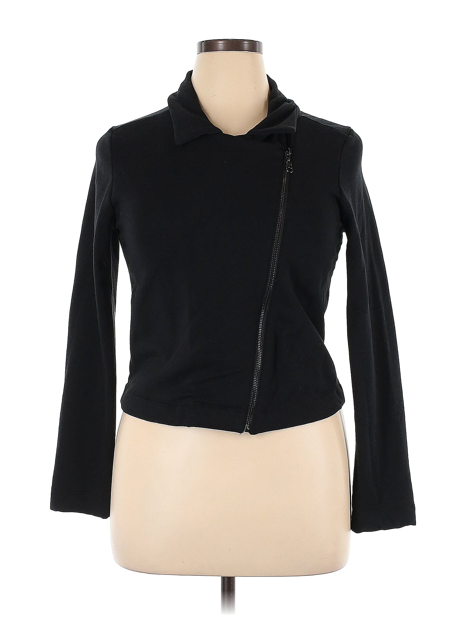 Laila Jayde Solid Black Jacket Size XL (Petite) - 55% off | thredUP