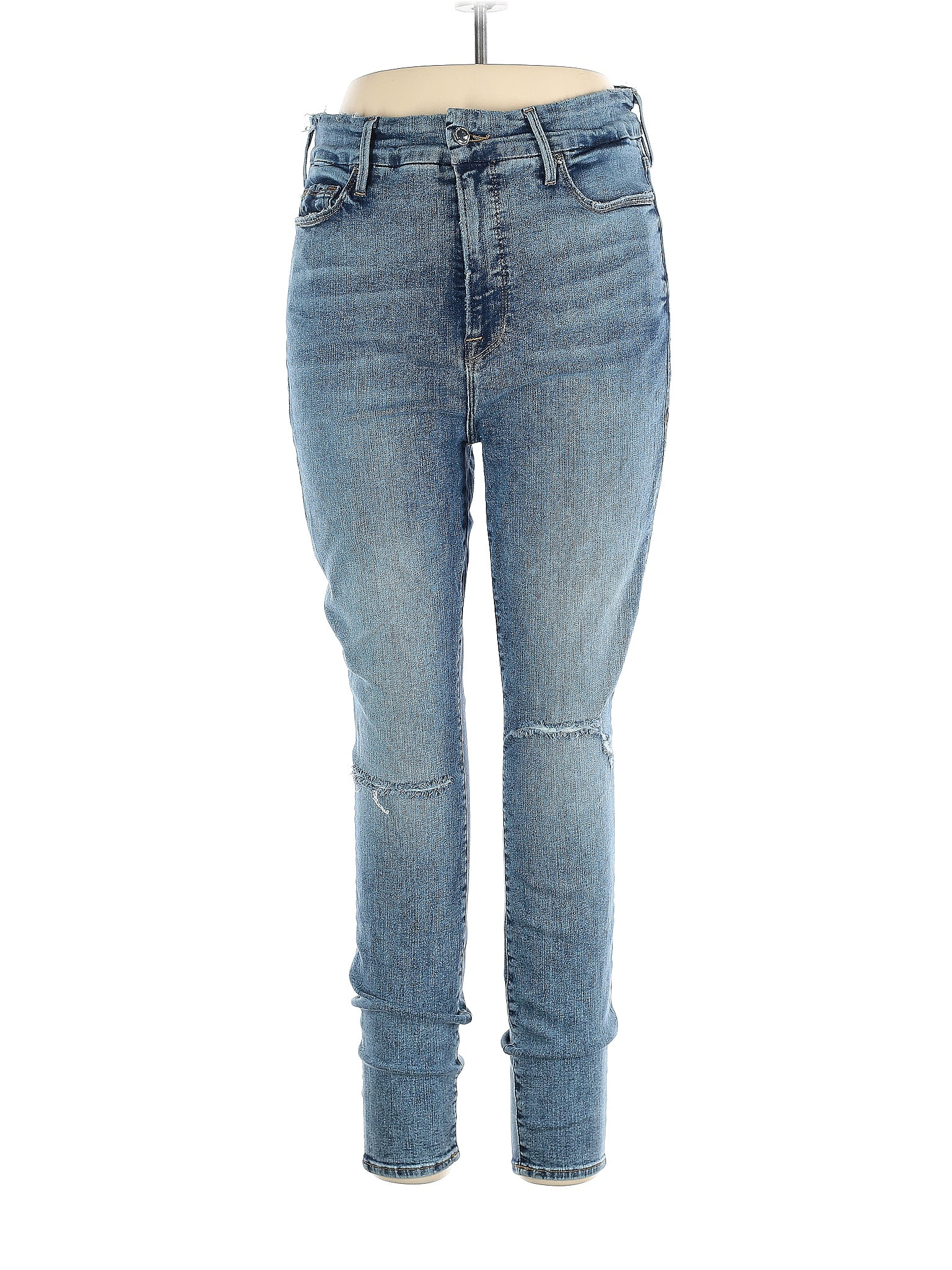 Good American Solid Blue Jeans Size 16 - 68% off | thredUP