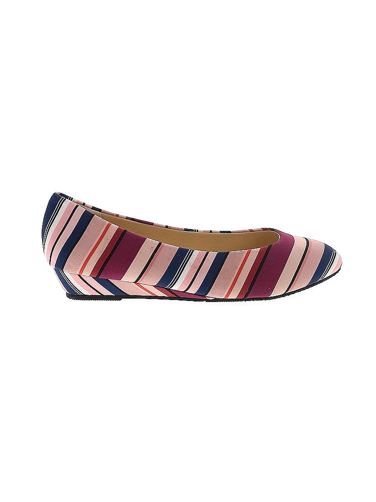 Angel Steps Color Block Stripes Multi Color Pink Flats Size 9 - 42% off ...