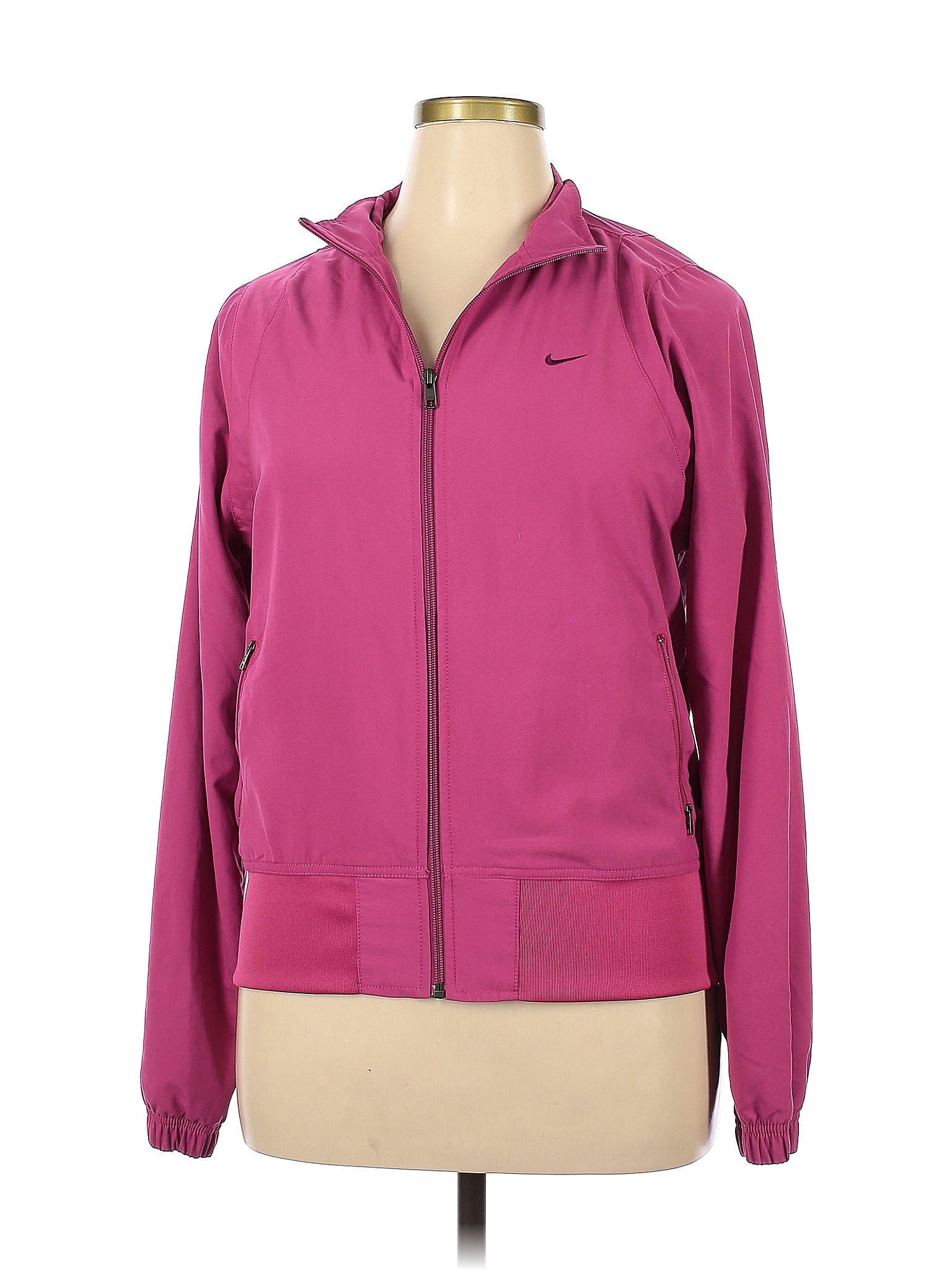 Nike 100% Polyester Pink Track Jacket Size XL - 61% off | thredUP