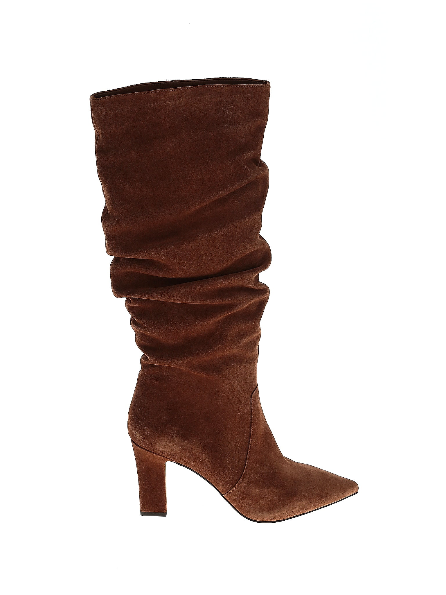 Villa Rouge Solid Brown Boots Size 10 - 70% off | thredUP