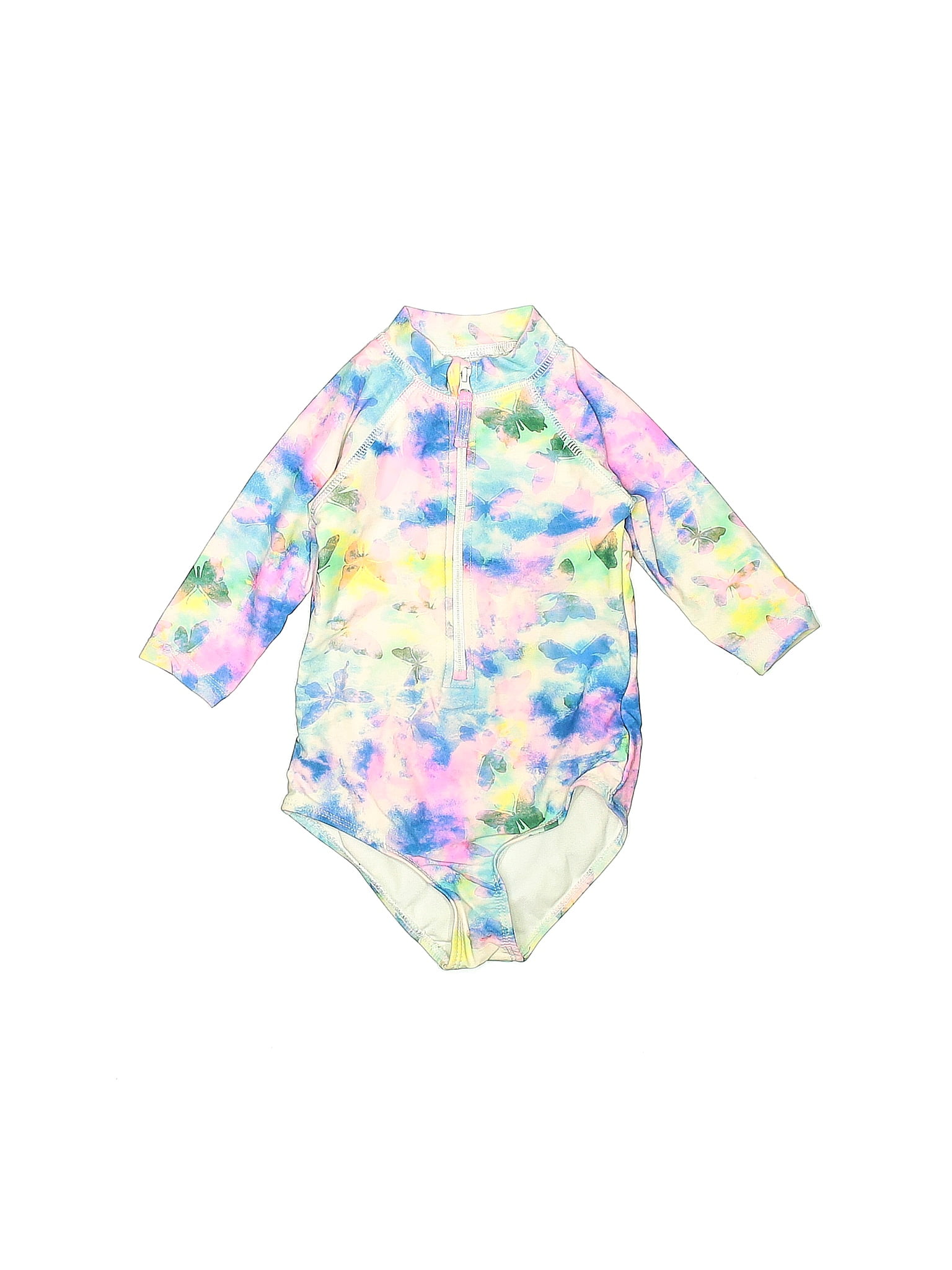 Limited Too Acid Wash Print Paint Splatter Print Tie-dye Blue One Piece ...