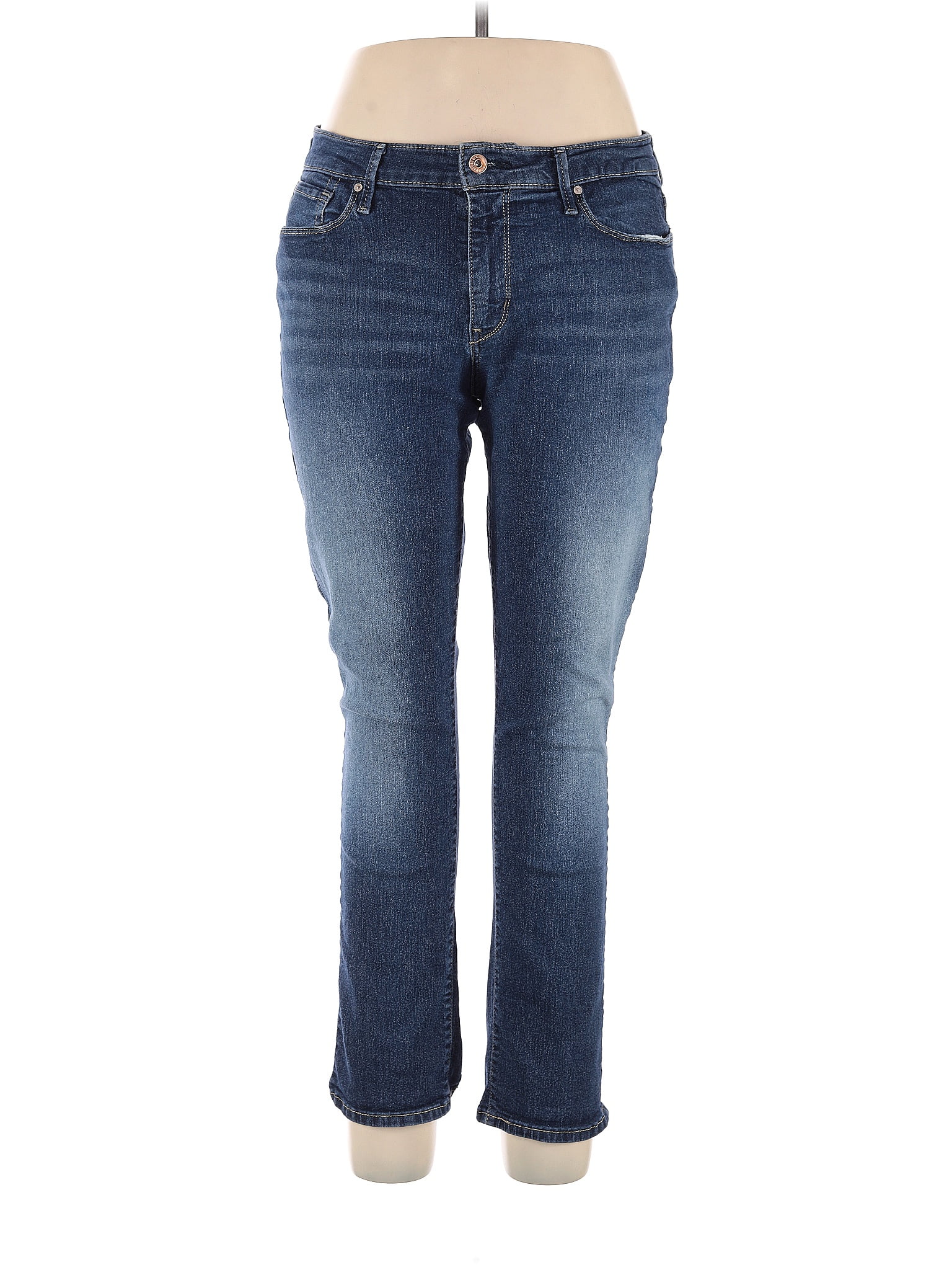 Levi Strauss Signature Solid Blue Jeans 33 Waist - 24% off | thredUP