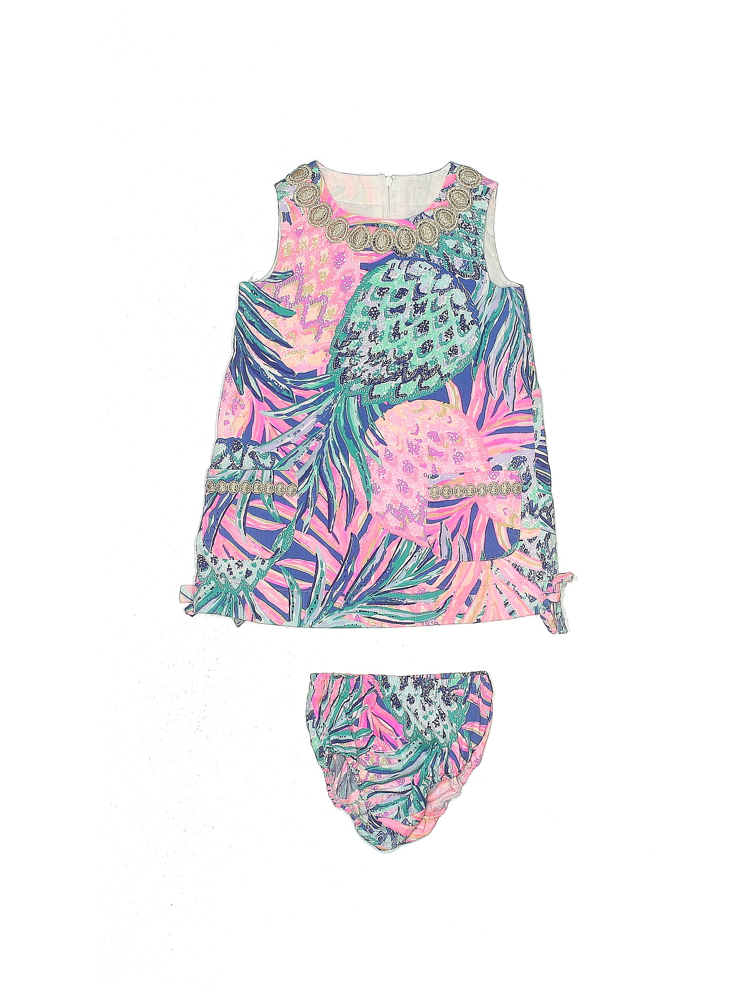 Lilly Pulitzer 100 Cotton Tropical Pink Dress Size 4 66 Off Thredup