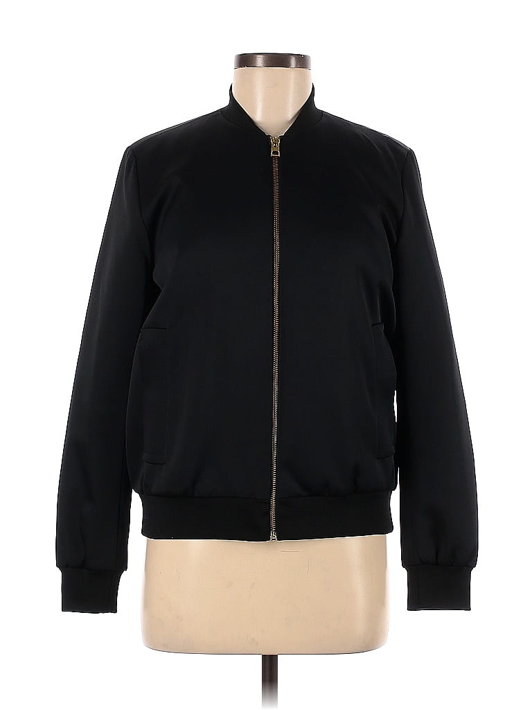 Everlane 100% Polyester Solid Black Jacket Size S - 45% off | thredUP