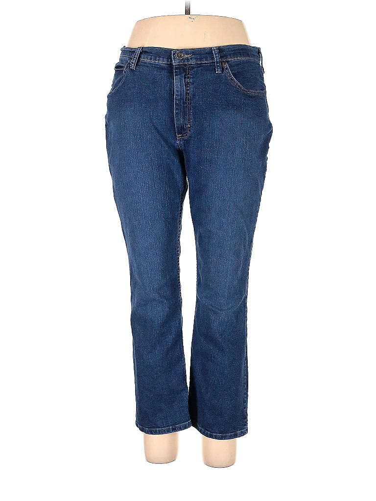 Riders by Lee Solid Blue Jeans Size 18 (Plus) - 28% off | thredUP