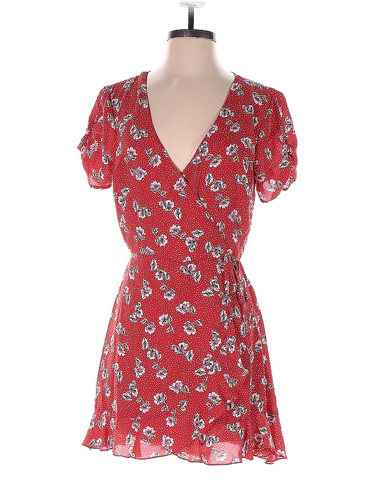 Trixxi Floral Red Romper Size M - 56% off | thredUP
