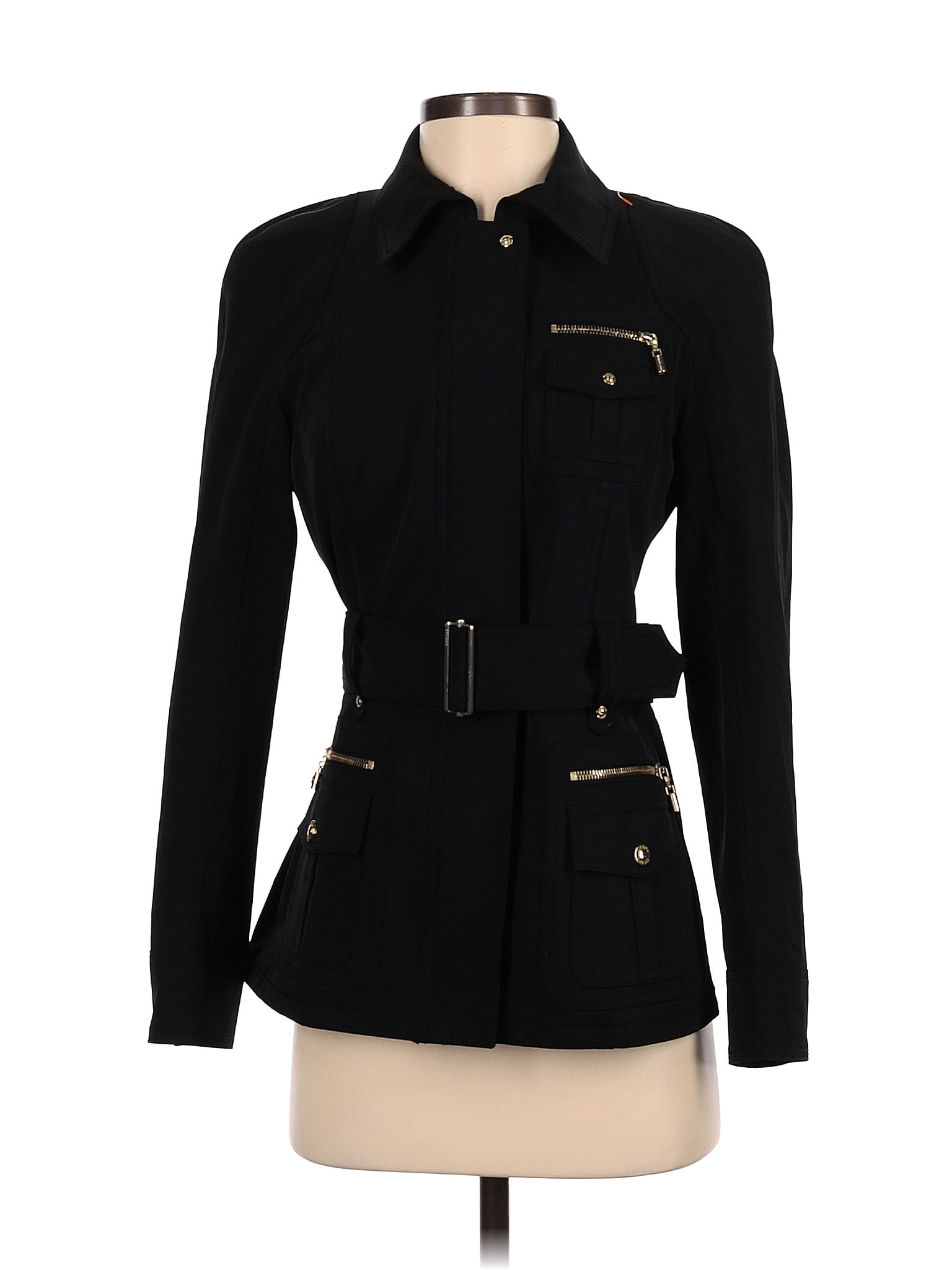 Escada Solid Black Jacket Size 34 (EU) - 87% off | thredUP