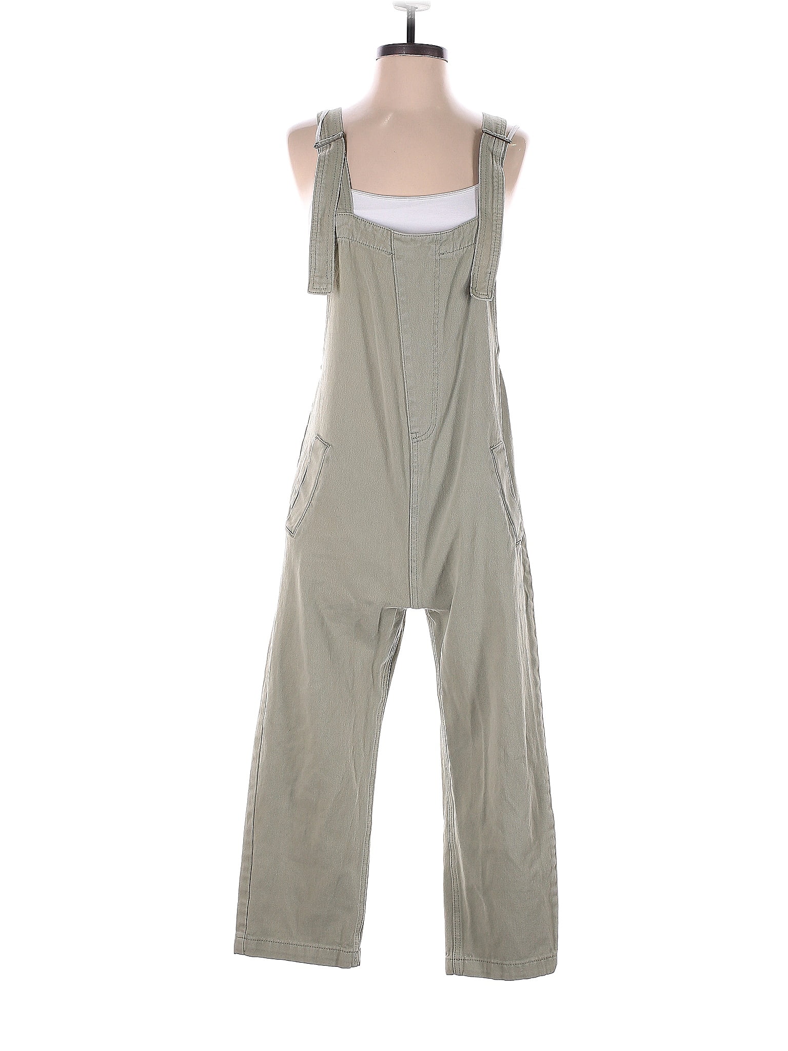 Style Rack 100% Cotton Solid Gray Overalls Size S - 45% off | thredUP