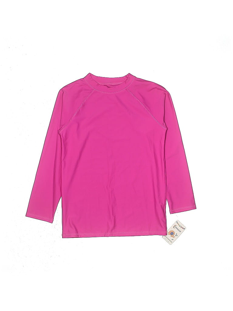 Assorted Brands Solid Pink Rash Guard Size 12 - 60% off | thredUP