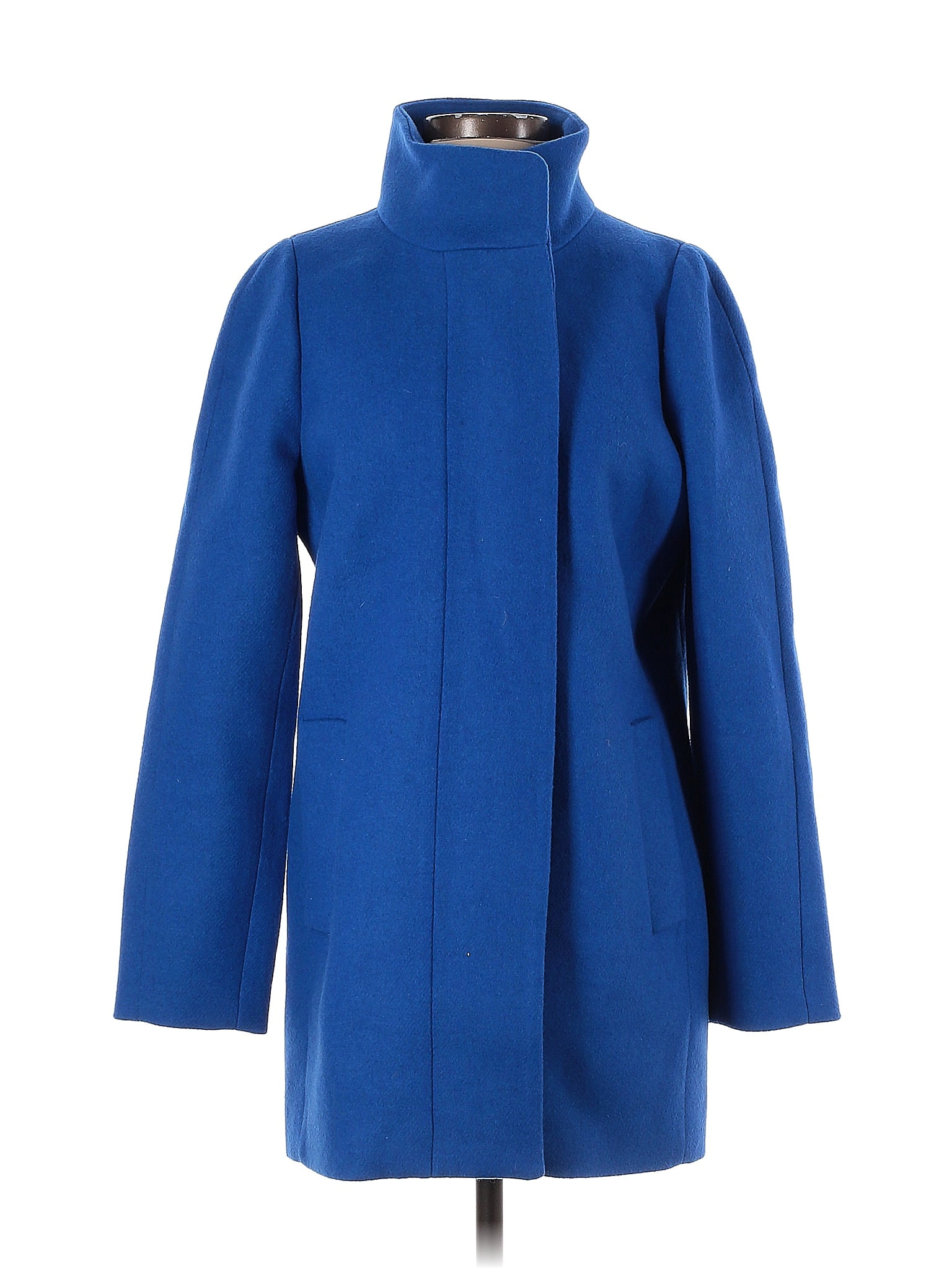 J.Crew Mercantile Solid Blue Coat Size 4 - 75% off | thredUP