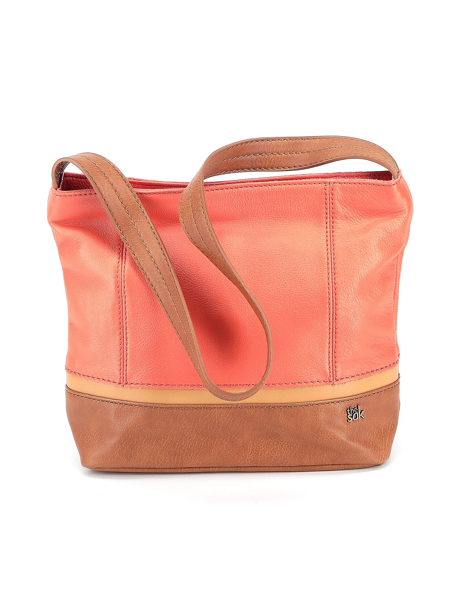 The Sak Color Block Solid Orange Satchel One Size - 60% off | thredUP