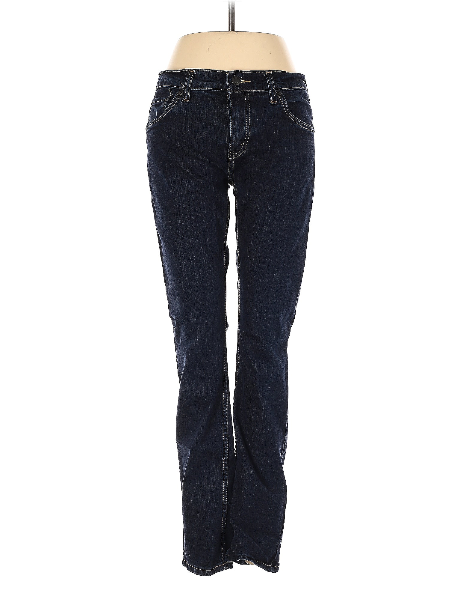 Levi's Solid Blue Jeans Size 18 (Plus) - 57% off | thredUP