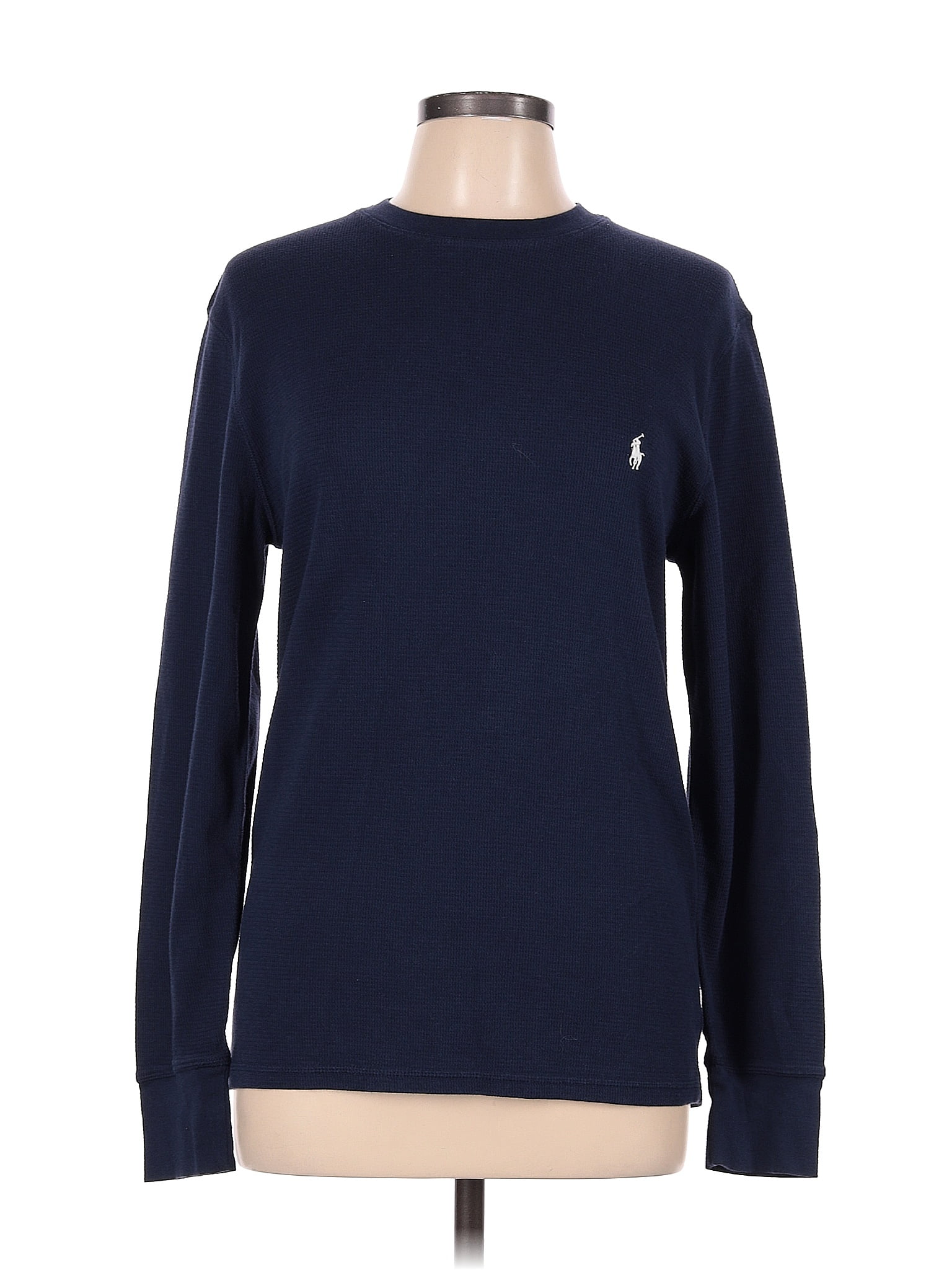 Polo by Ralph Lauren Solid Navy Blue Thermal Top Size M - 68% off | thredUP