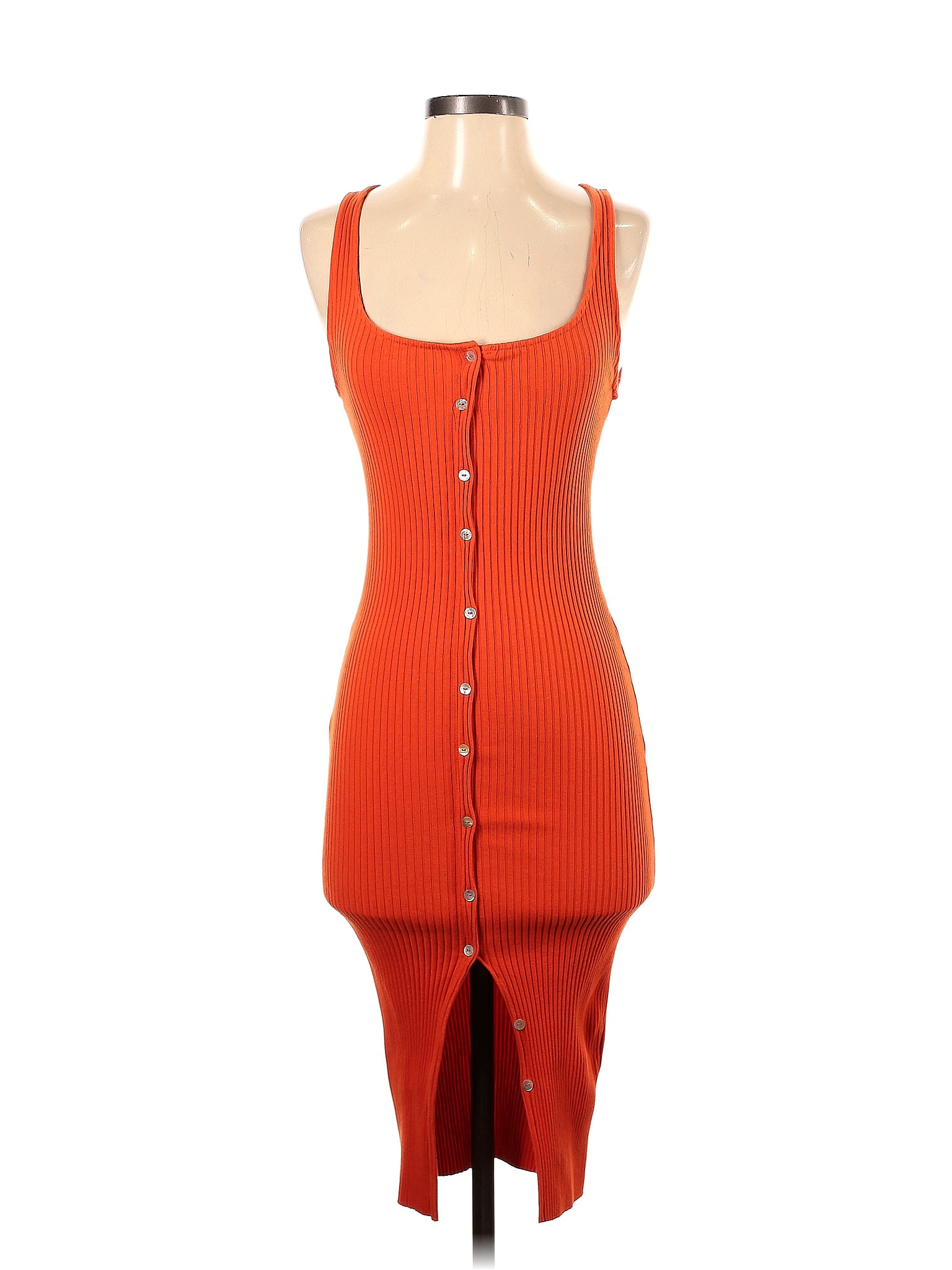 Zara Solid Burnt Orange Orange Casual Dress Size S - 38% off | thredUP