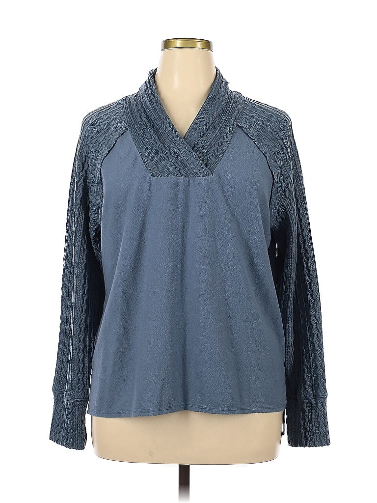 Jillian - Nicole Color Block Blue Pullover Sweater Size XL - 56% off ...