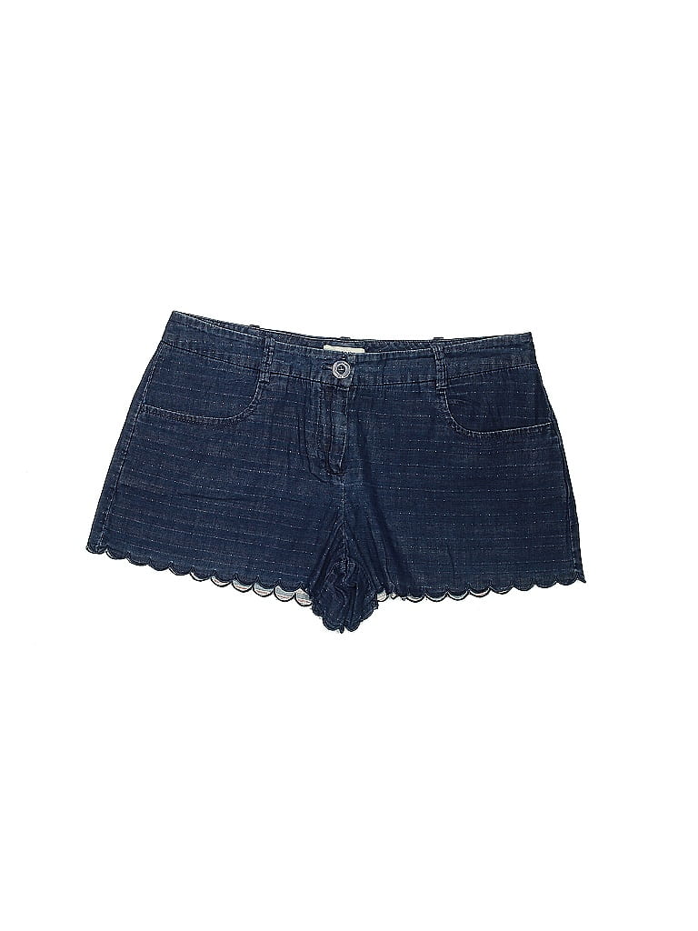 Max Studio 100% Cotton Solid Blue Denim Shorts Size 4 - 86% off | ThredUp