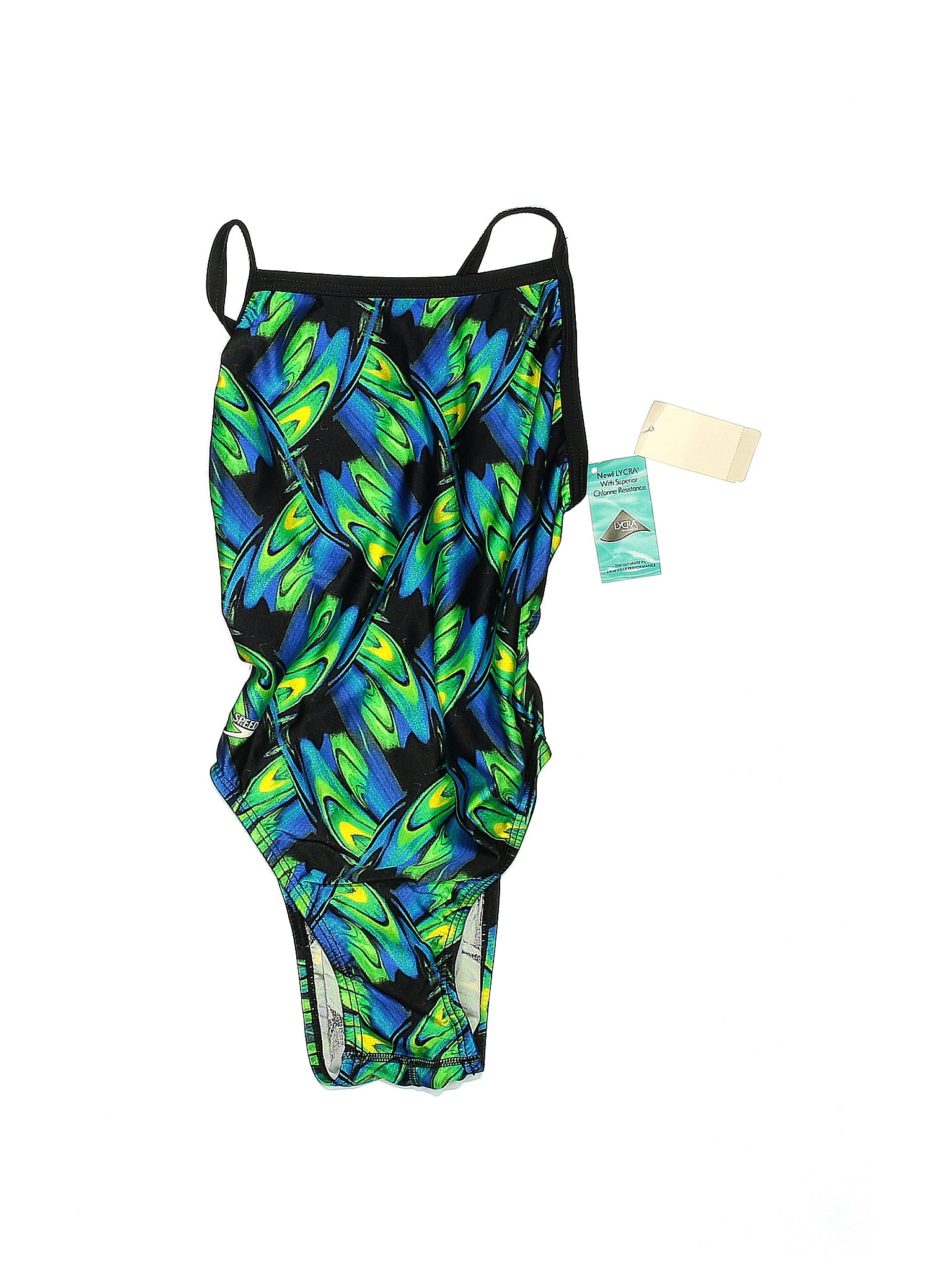 Speedo Multi Color Green One Piece Swimsuit Size 10 - 34% off | thredUP