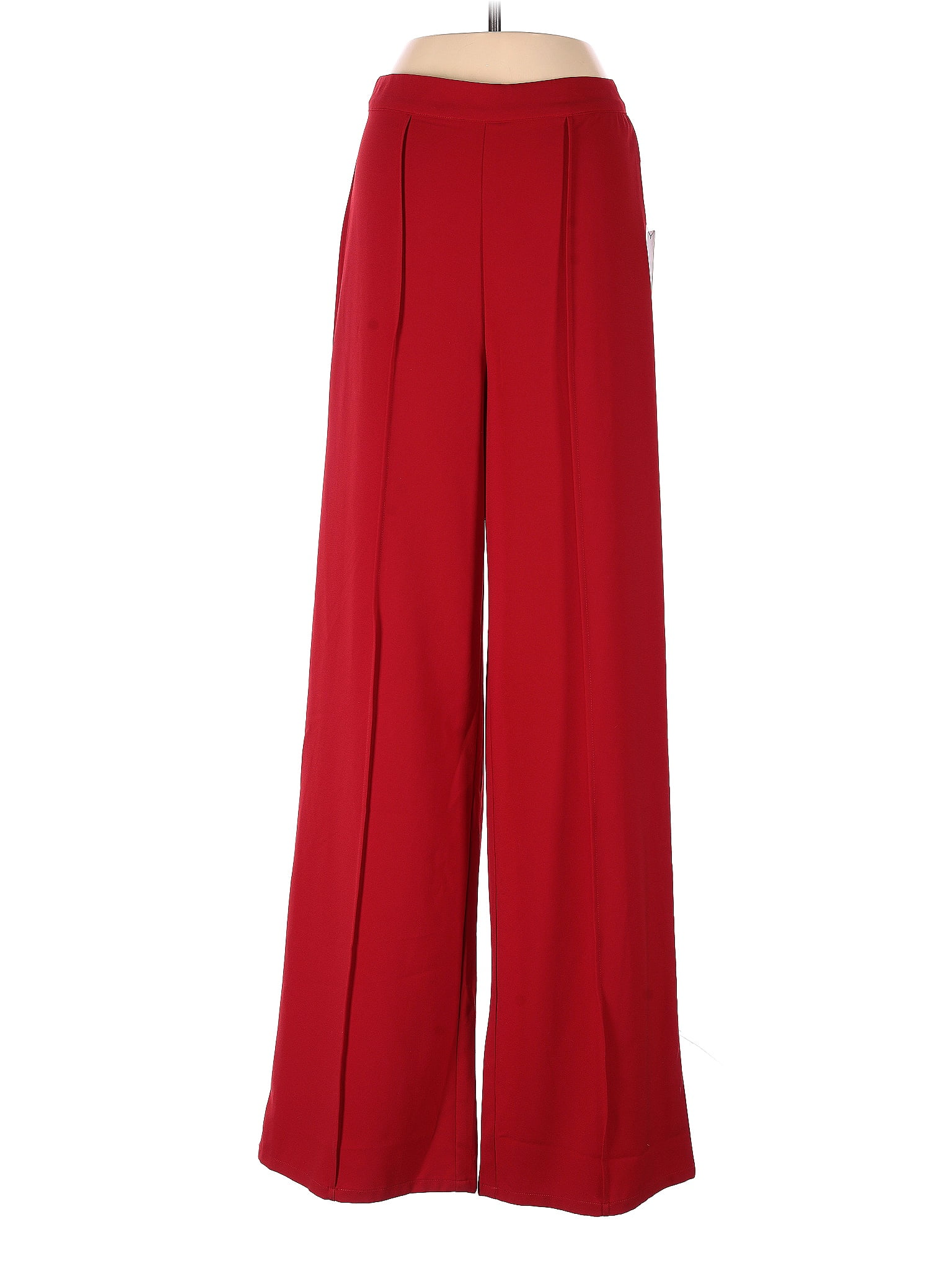 Lulus 100% Polyester Solid Red Dress Pants Size XS - 60% off | thredUP