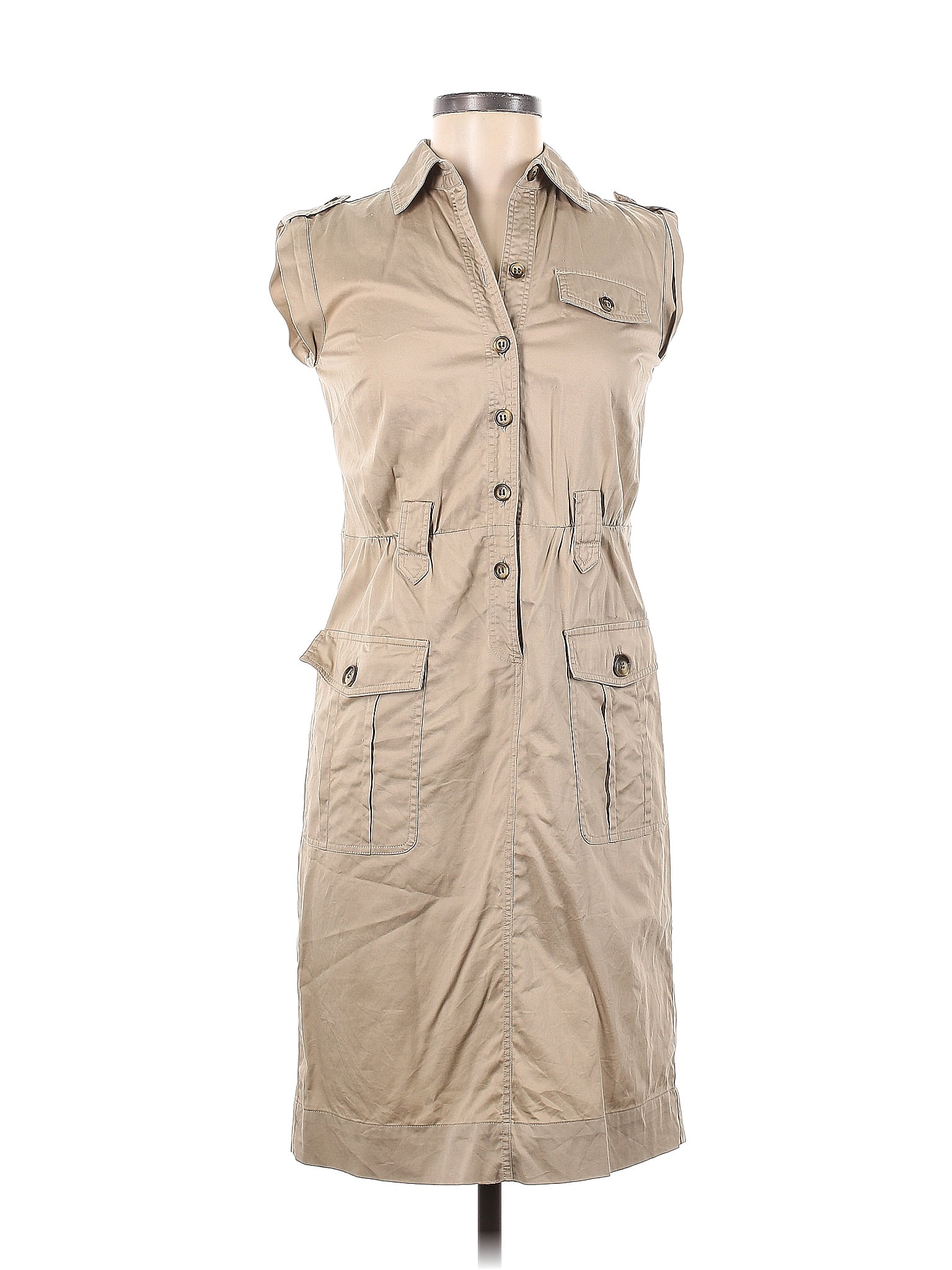 Outback Red Solid Tan Casual Dress Size 0 - 54% off | ThredUp