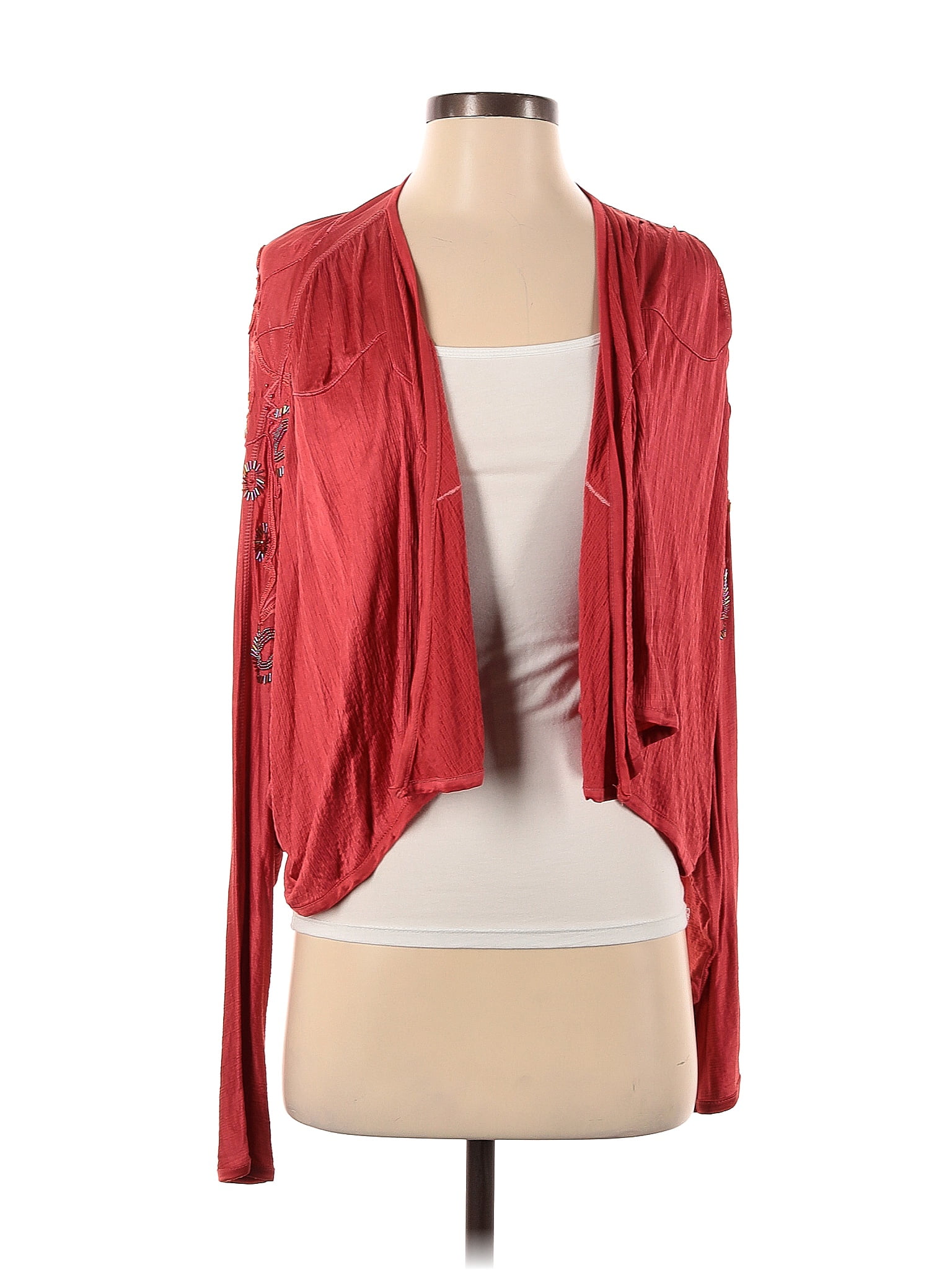 Marc D'alcy Solid Red Kimono Size S - 48% off | thredUP
