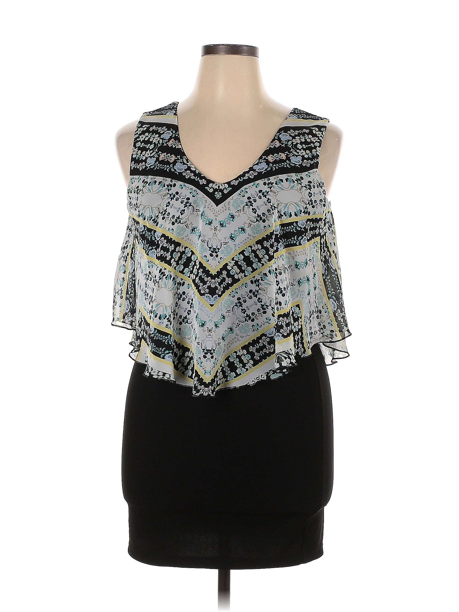 Bailey Blue 100 Polyester Silver Casual Dress Size Xl 47 Off Thredup