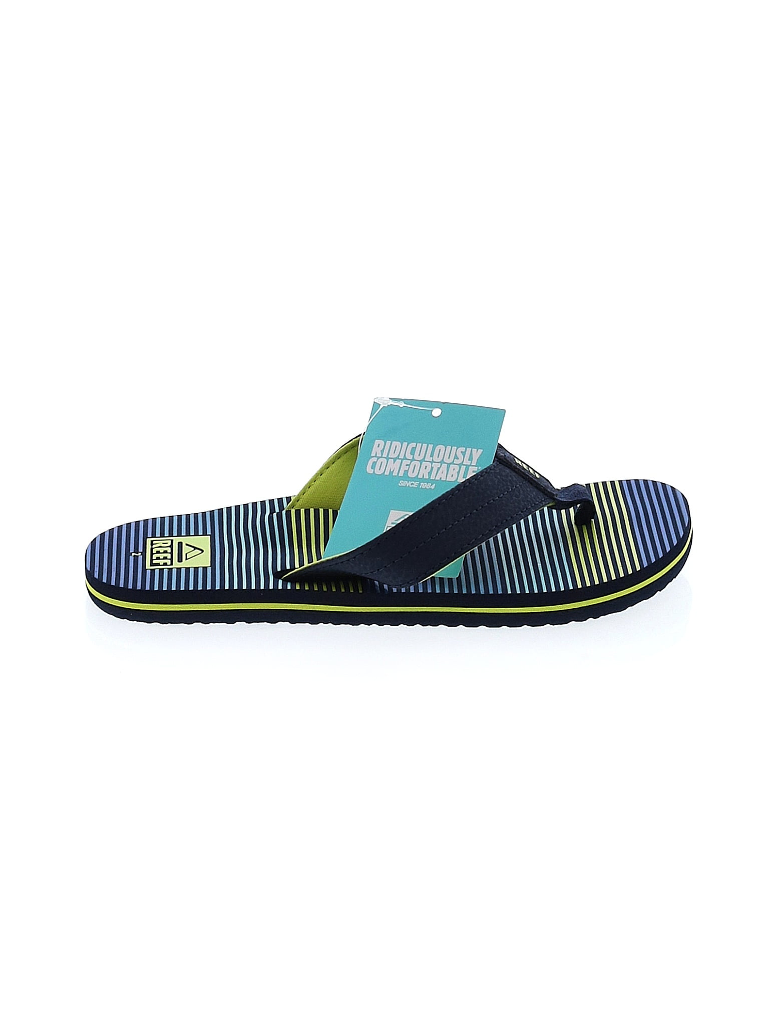 Reef Color Block Stripes Blue Sandals Size 2 - 33% off | thredUP